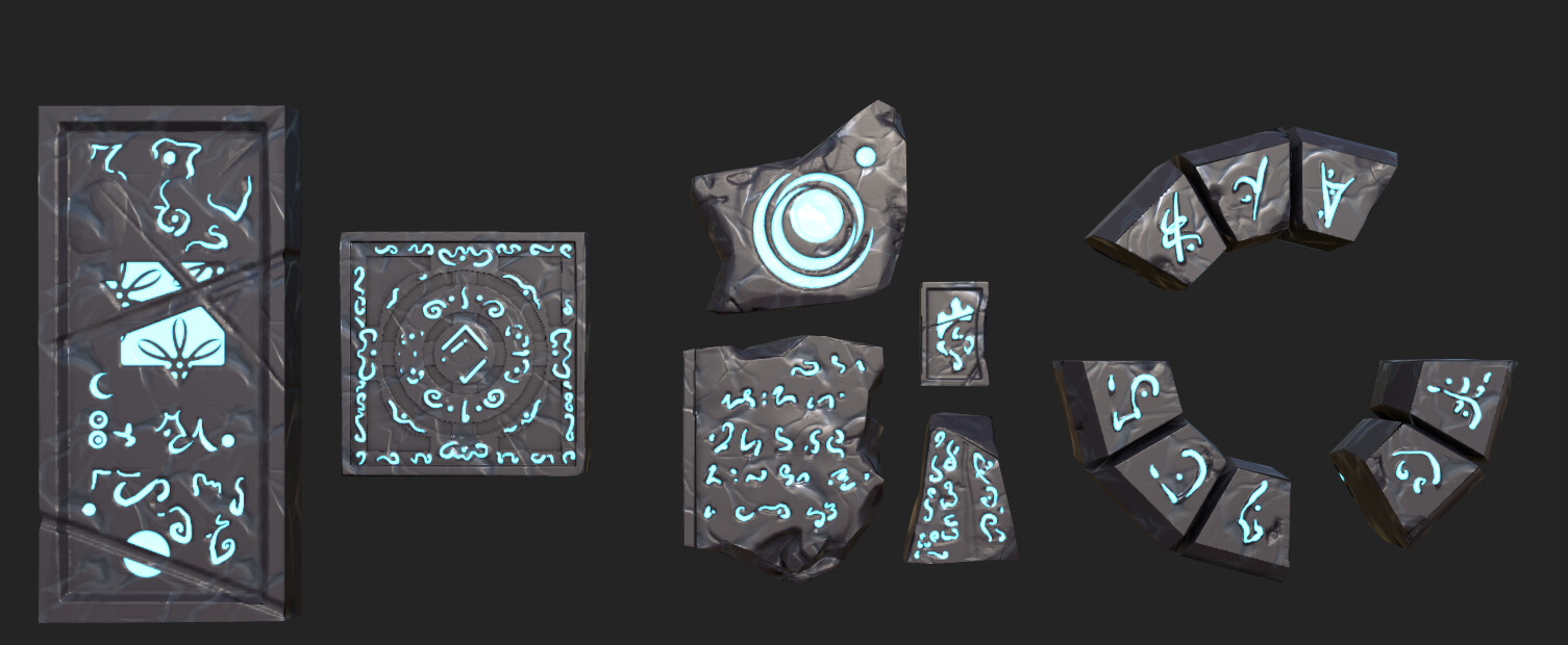 ArtStation - Magic Tablets Acient Runes