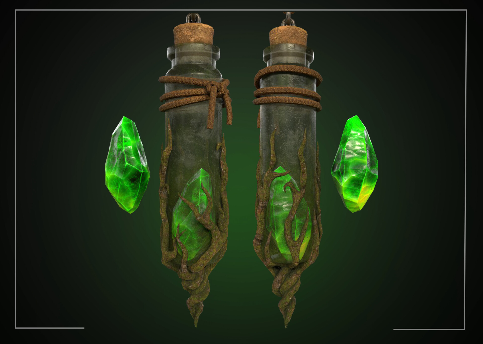 ArtStation - Cursed Crystal Weapon Charm