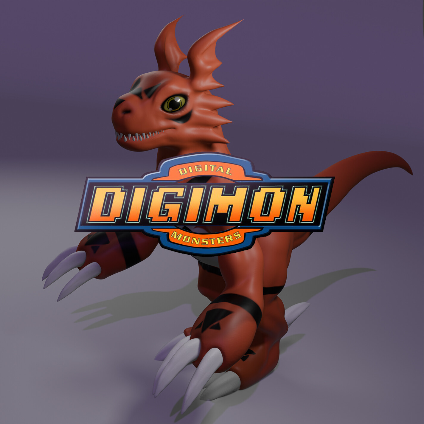 ArtStation - Digimon Guilmon L2