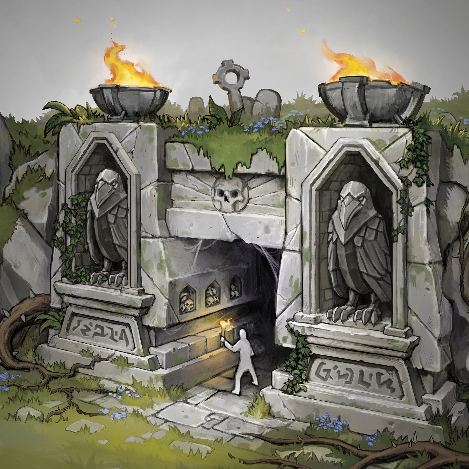 ArtStation - Stylized Crypt Entrance