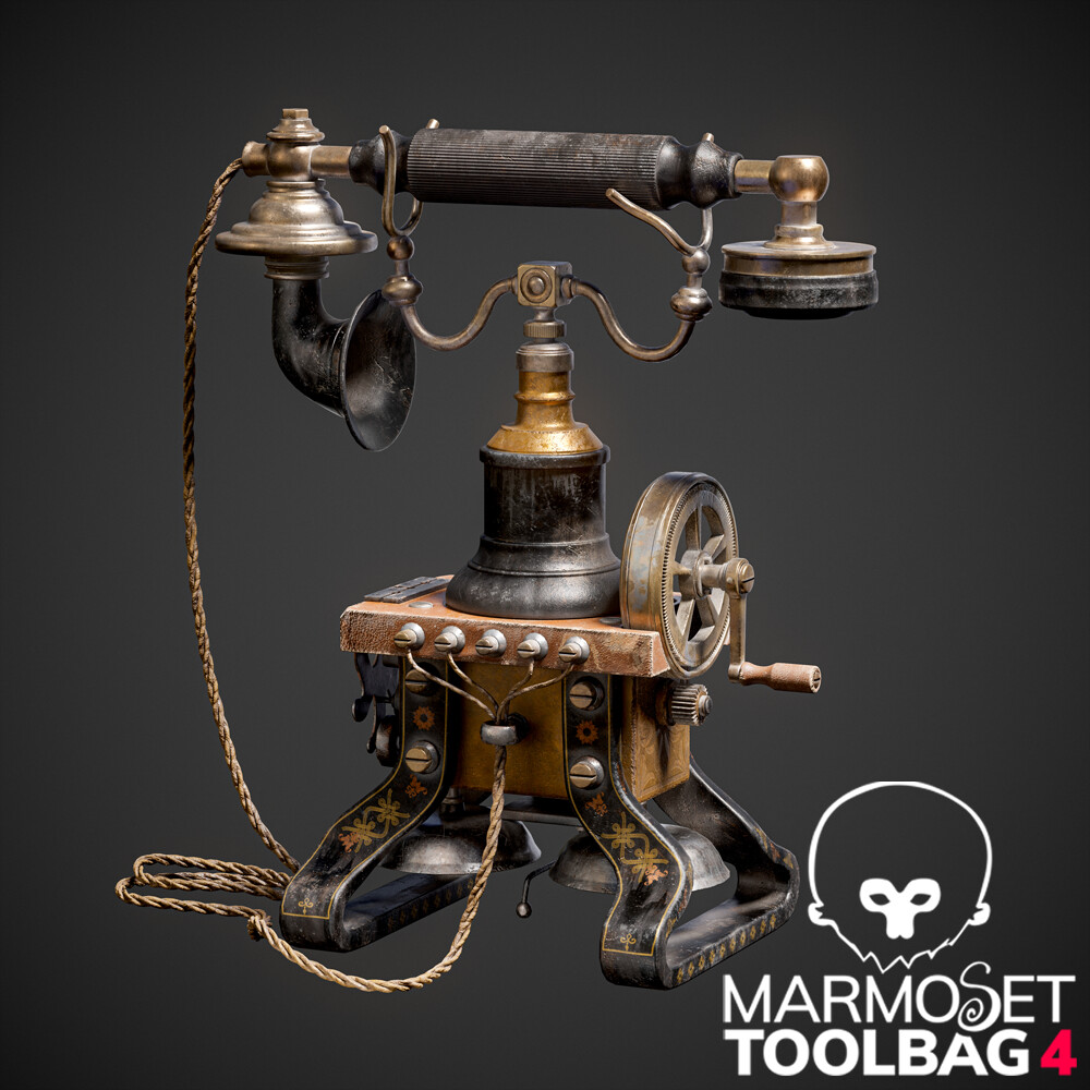 ArtStation - Vintage Telephone Model