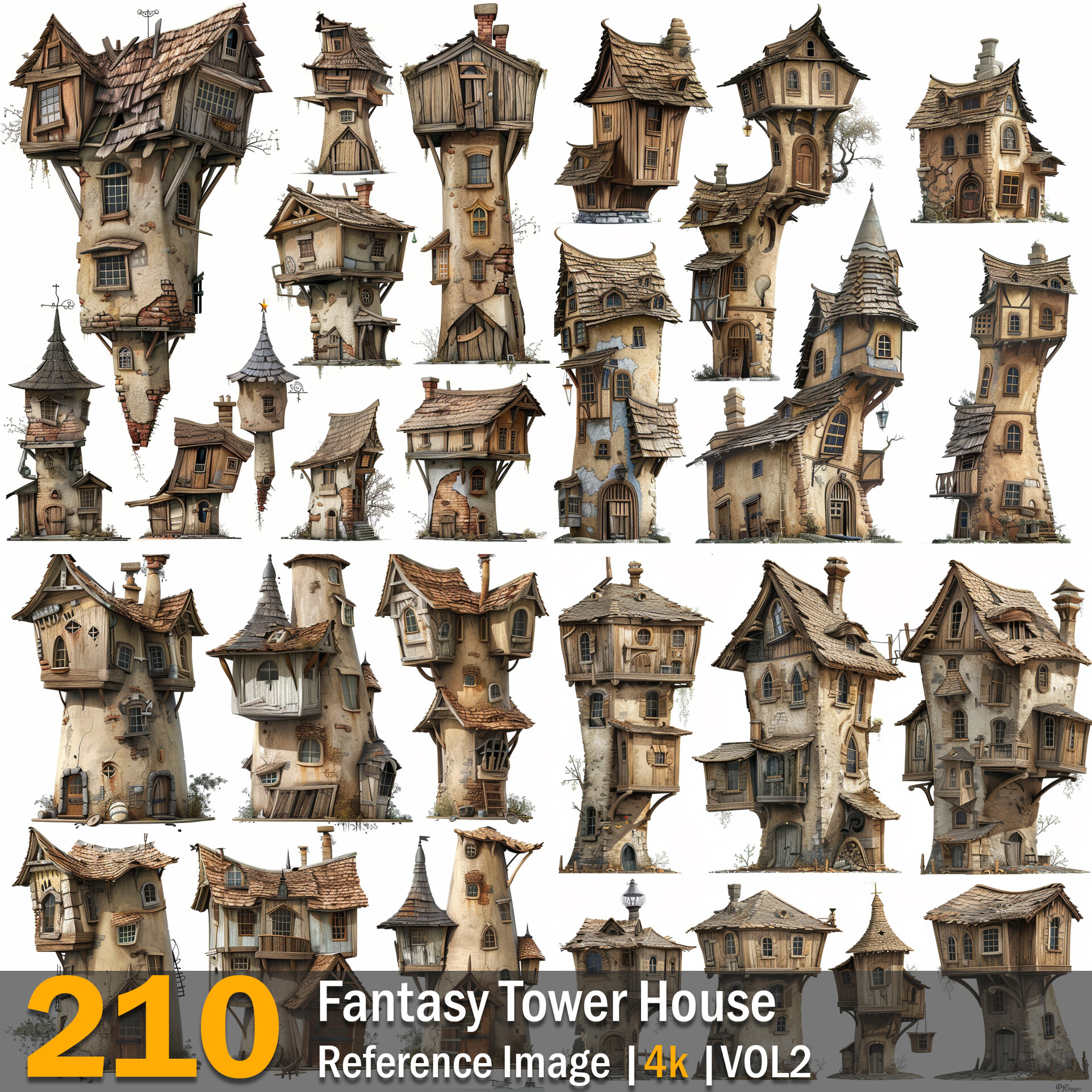 ArtStation - Fantasy Tower House | Reference Images | 4K