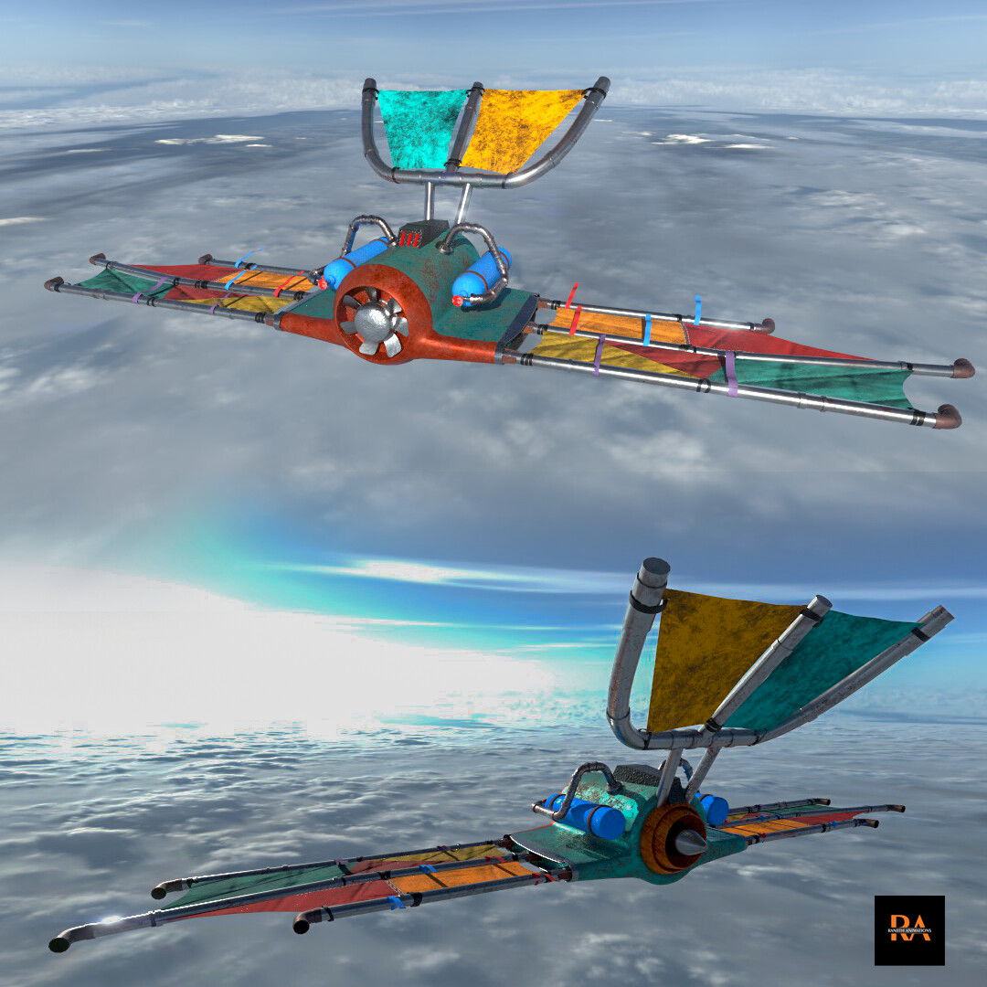 ArtStation - Old Aircraft 3D Model