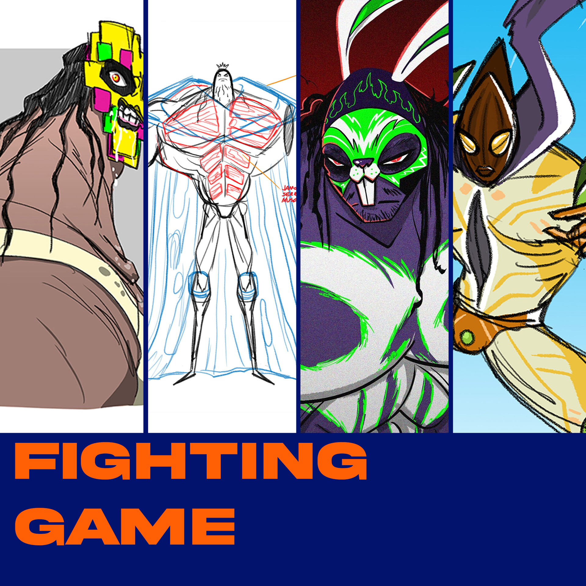 ArtStation - Fighting game - characters concepts