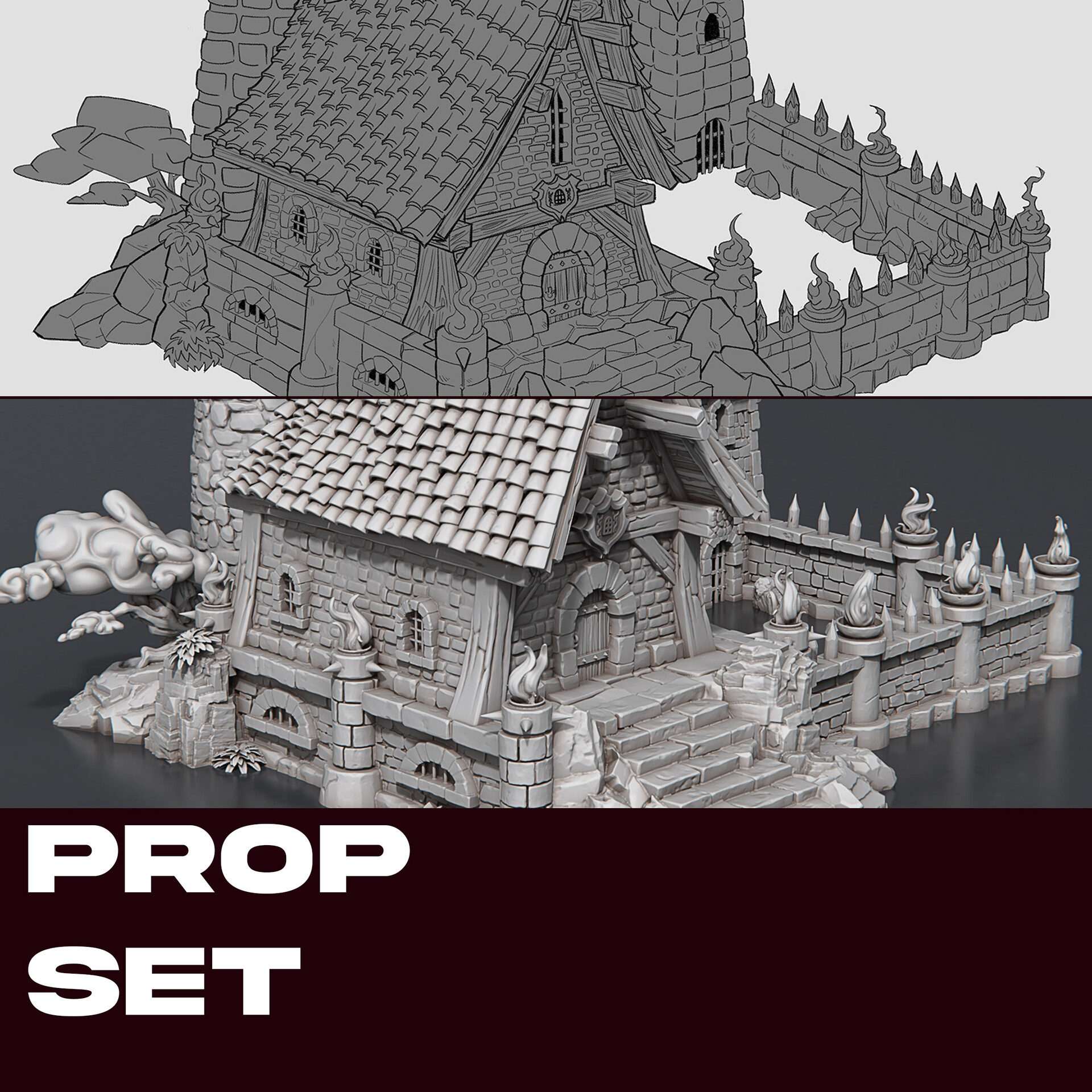 ArtStation - Prop design - Fantasy Jail