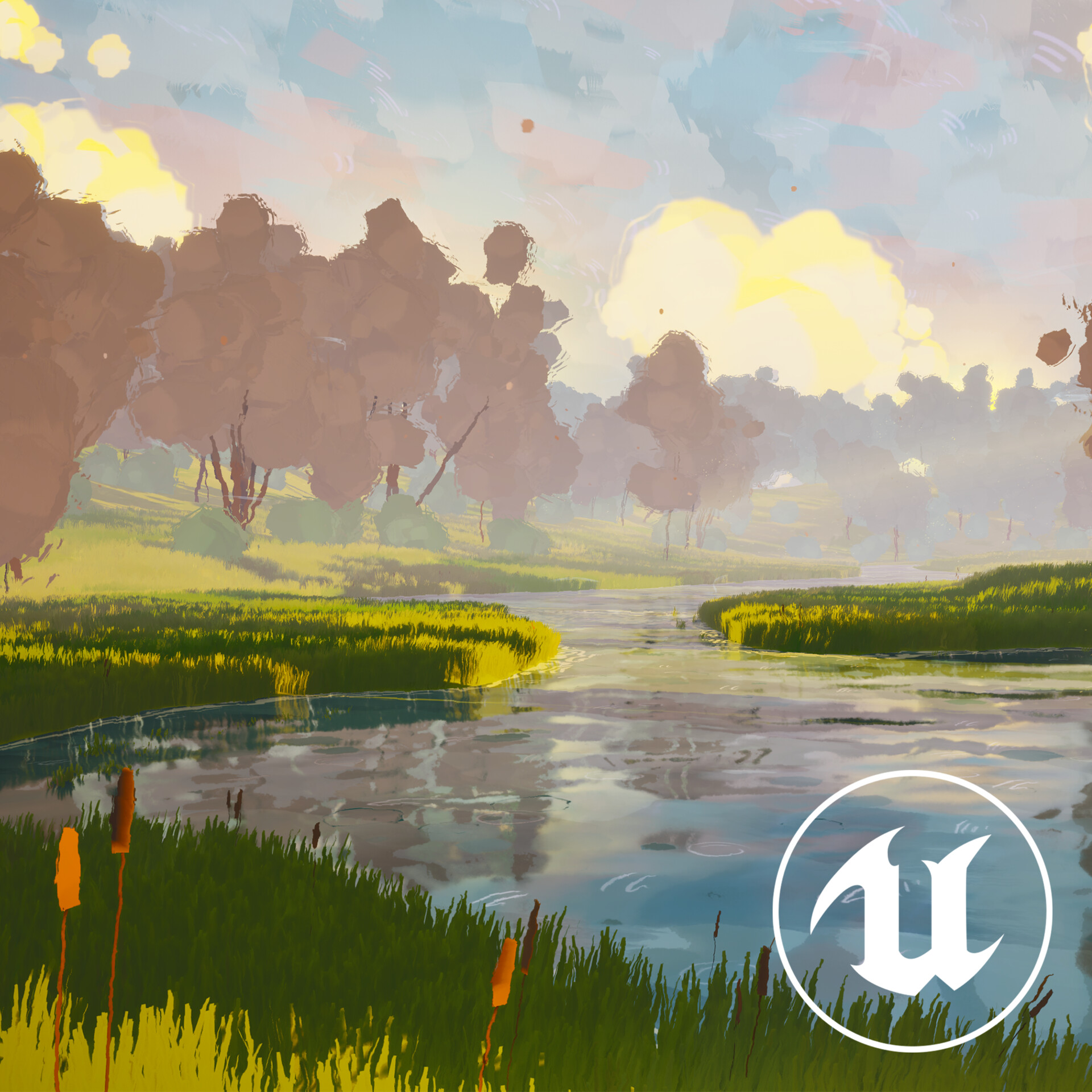 ArtStation - Peaceful Lake - Unreal Engine 5