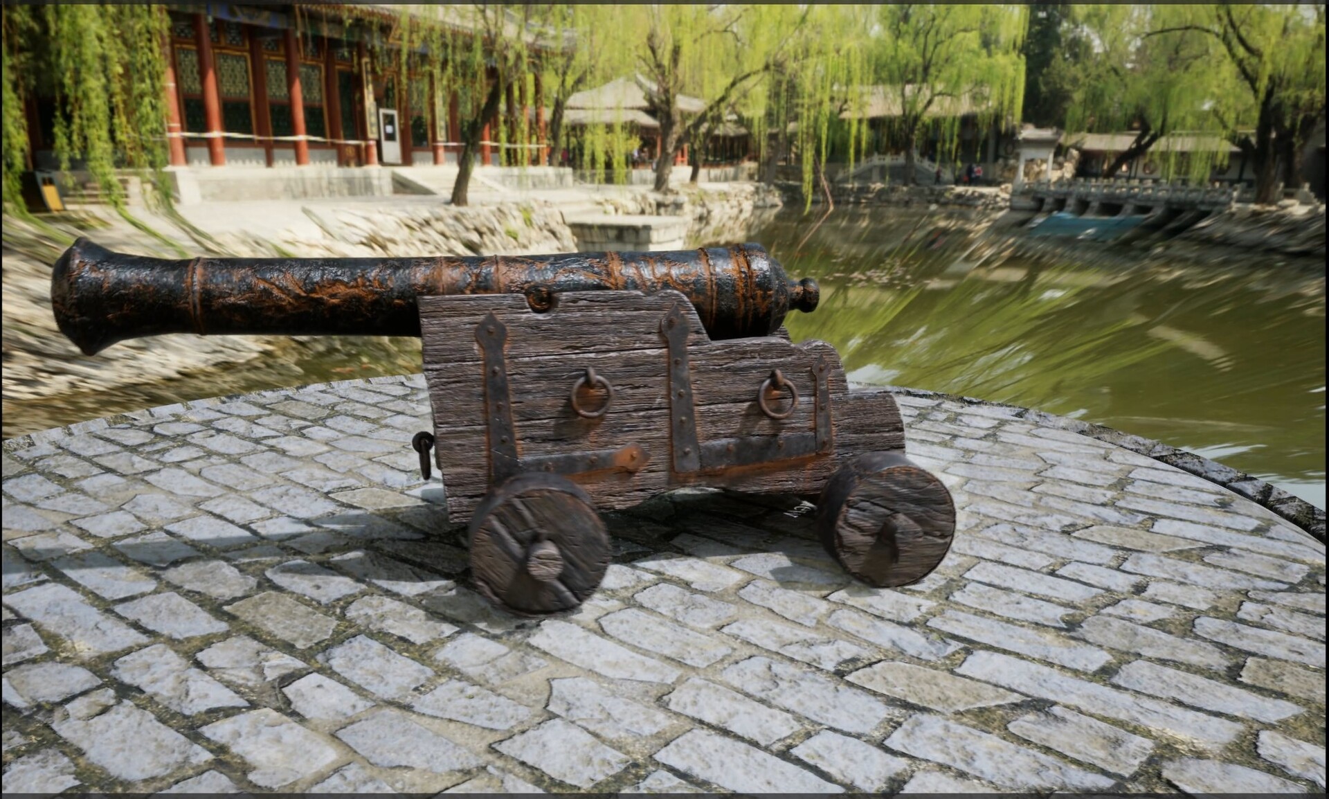 ArtStation - Old Cannon Game Prop
