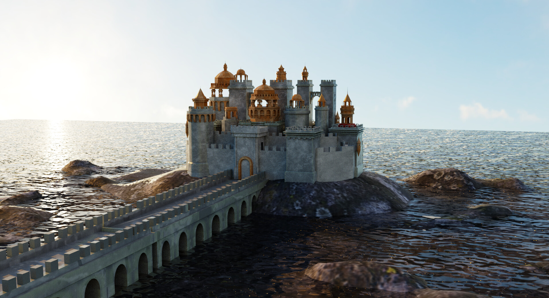 ArtStation - Castle - Ocean Kingdom