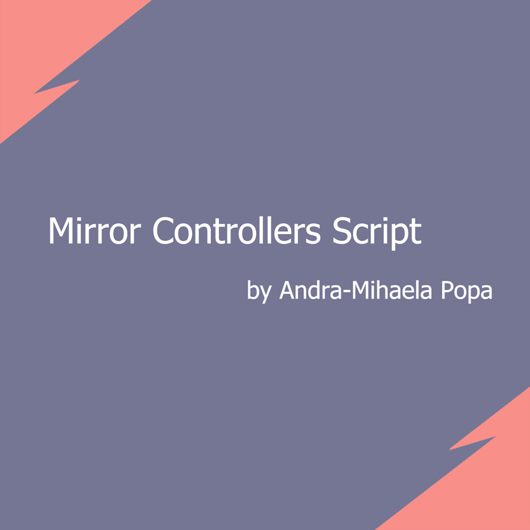ArtStation - Mirror Controllers Script