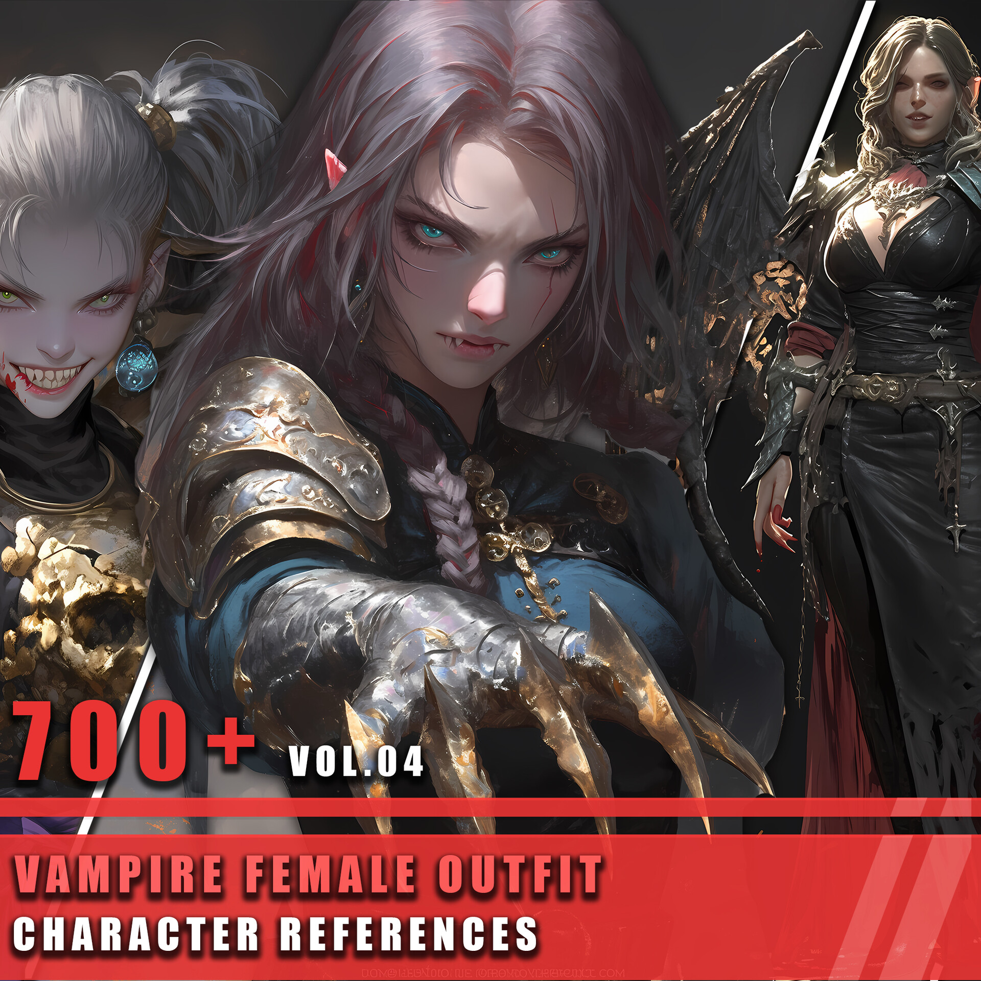 ArtStation - 700+ Vampire Female Outfit - Character References Vol.04