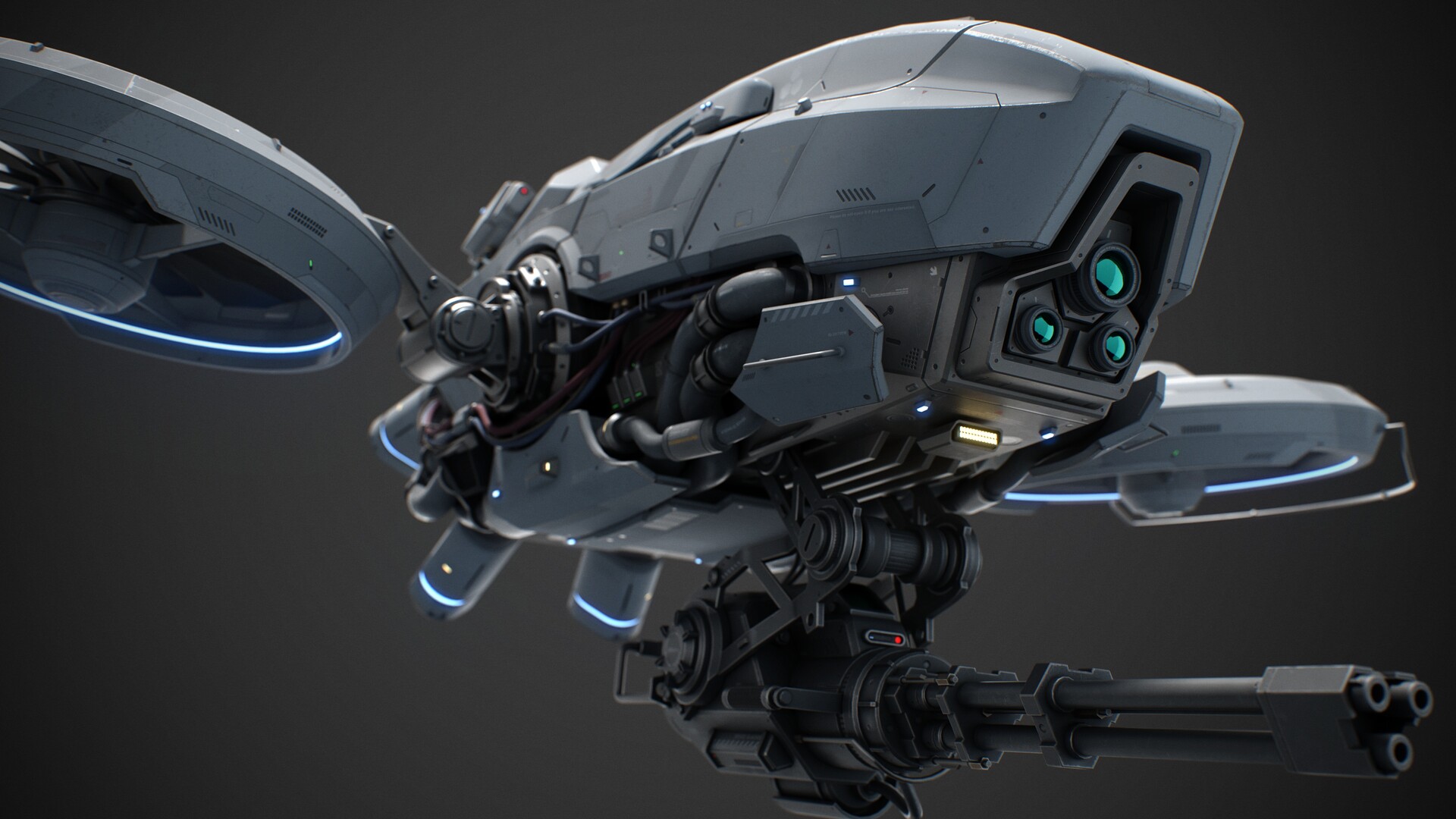 ArtStation - Sci-Fi Vehicle Series-Drone 02