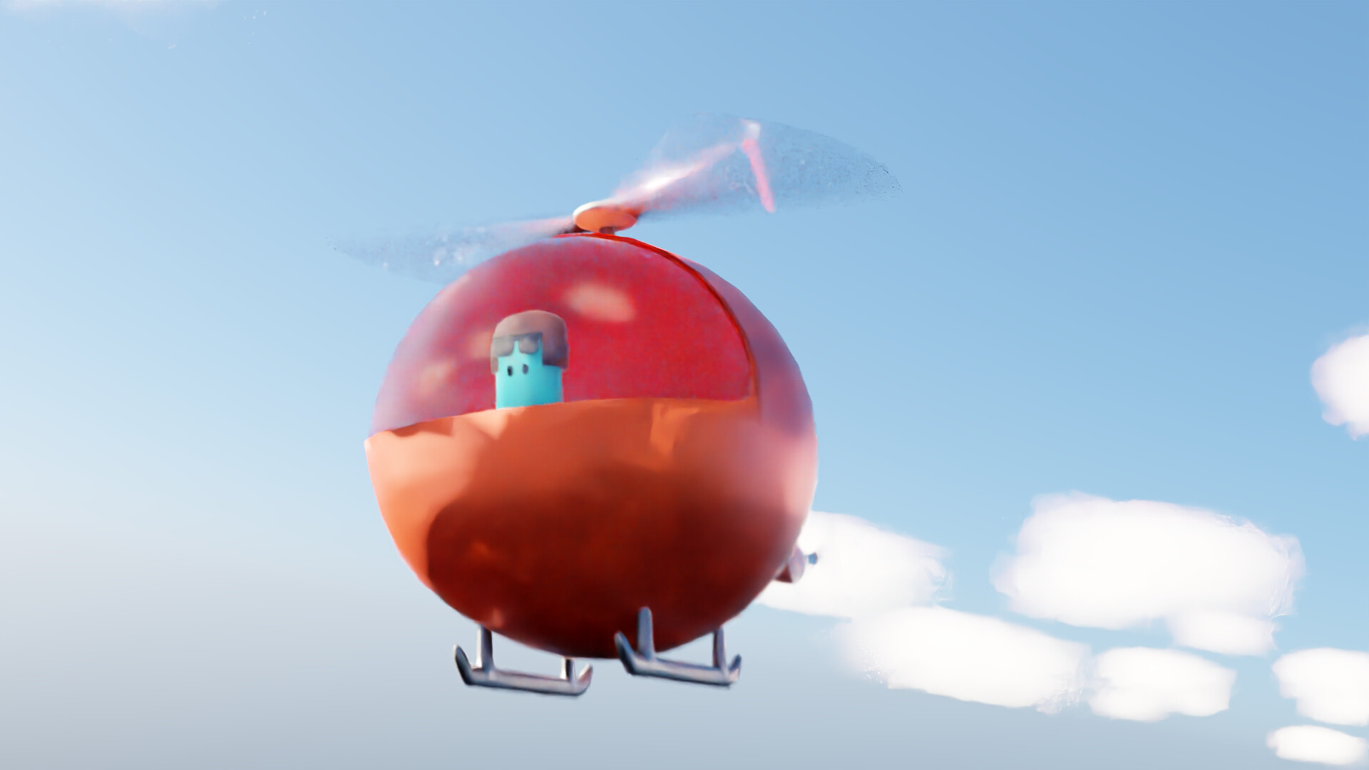ArtStation - Cartoon Helicopter animation