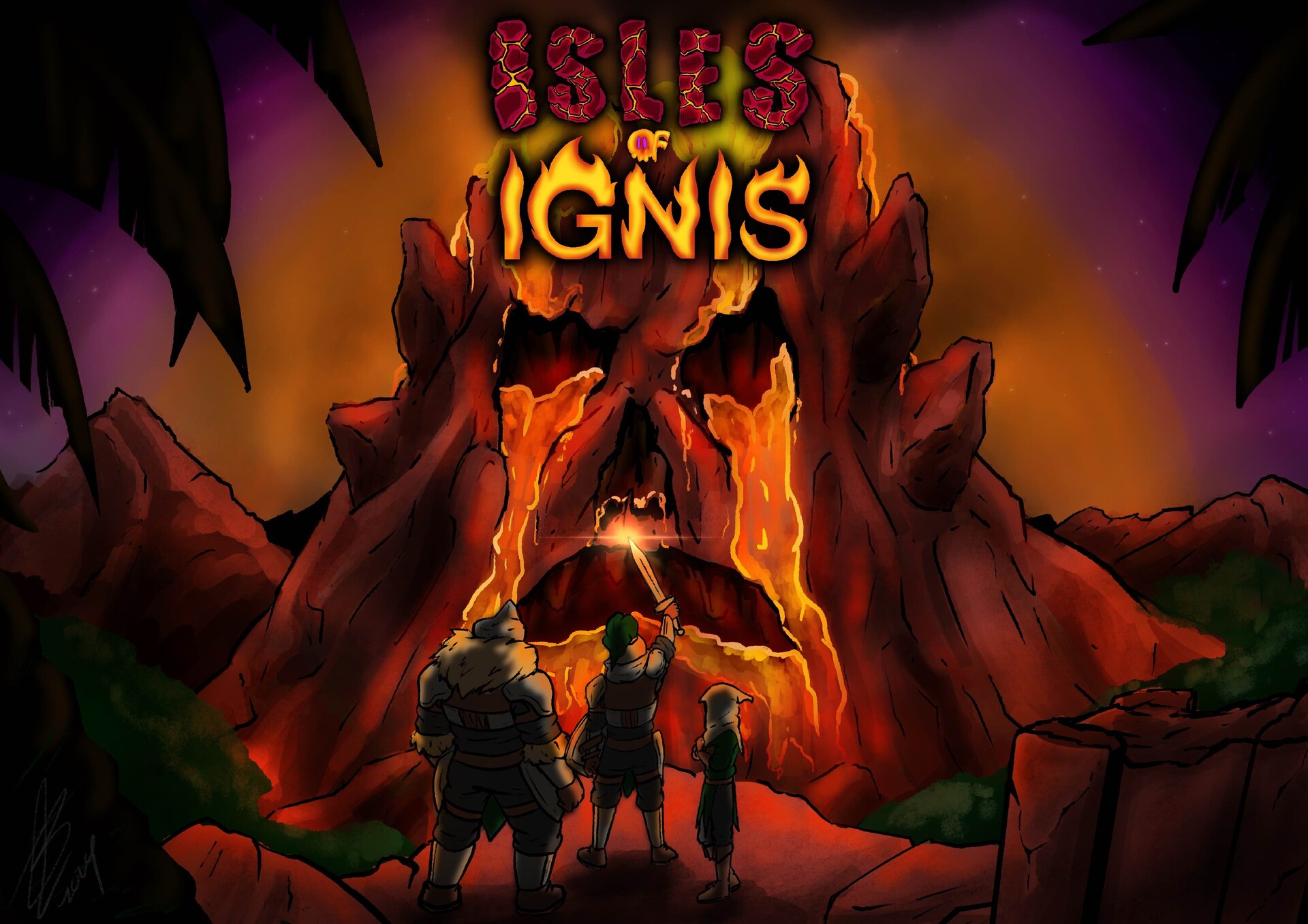 ArtStation - Isles of Ignis - Lair Environment