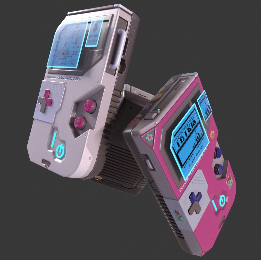 ArtStation - Retro Gameboy Prop