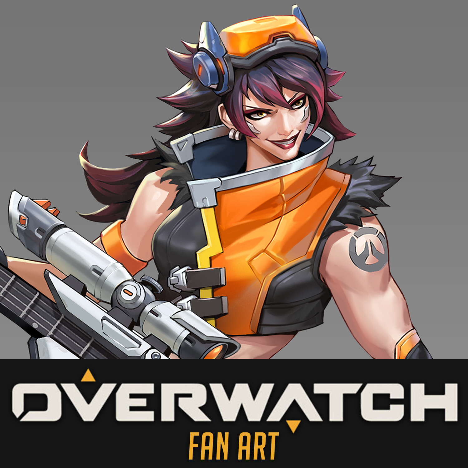 ArtStation - Rocksanne: Overwatch Fan Art-TB Choi Mentorship
