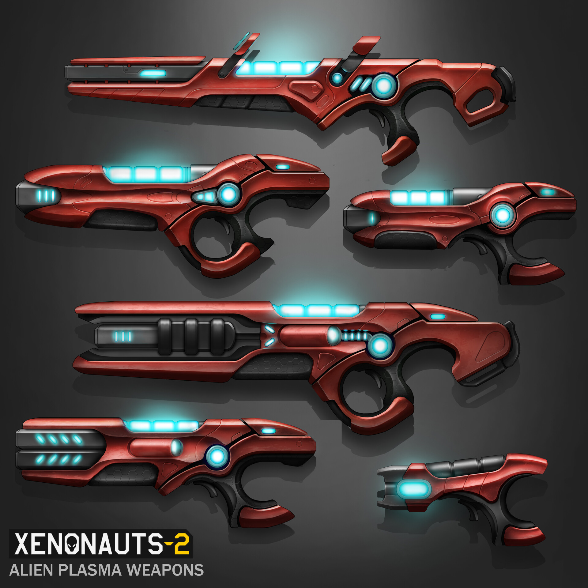 ArtStation - Xenonauts 2 - Alien Plasma Weapons