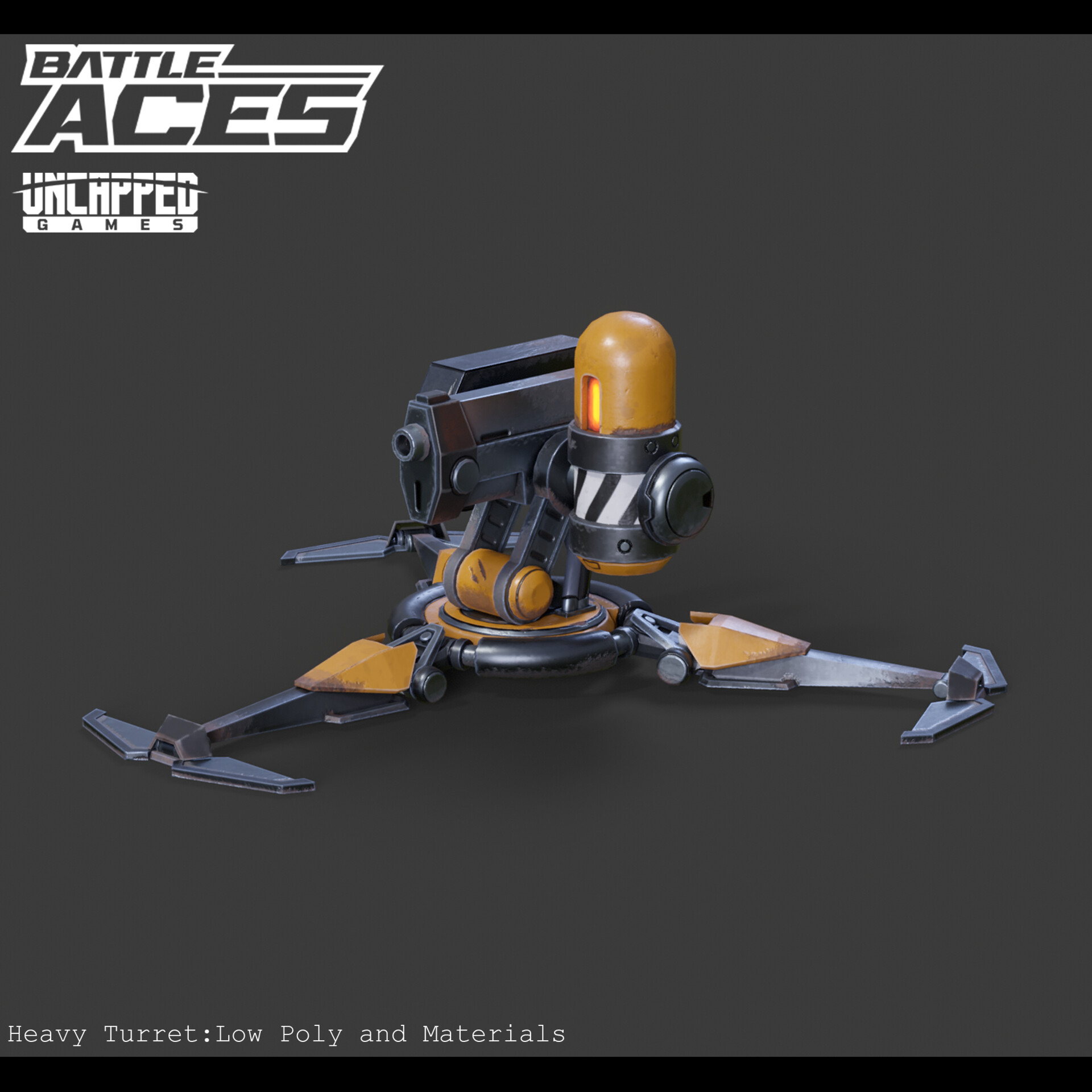 ArtStation - Battle Aces: The Heavy Air Turret and Ground Turret ...