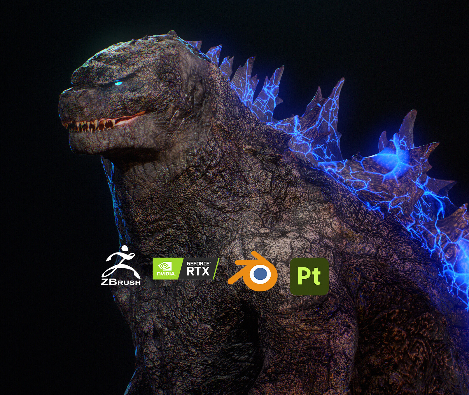 ArtStation - GODZILLA MODEL 3D BY Oscar Creativo