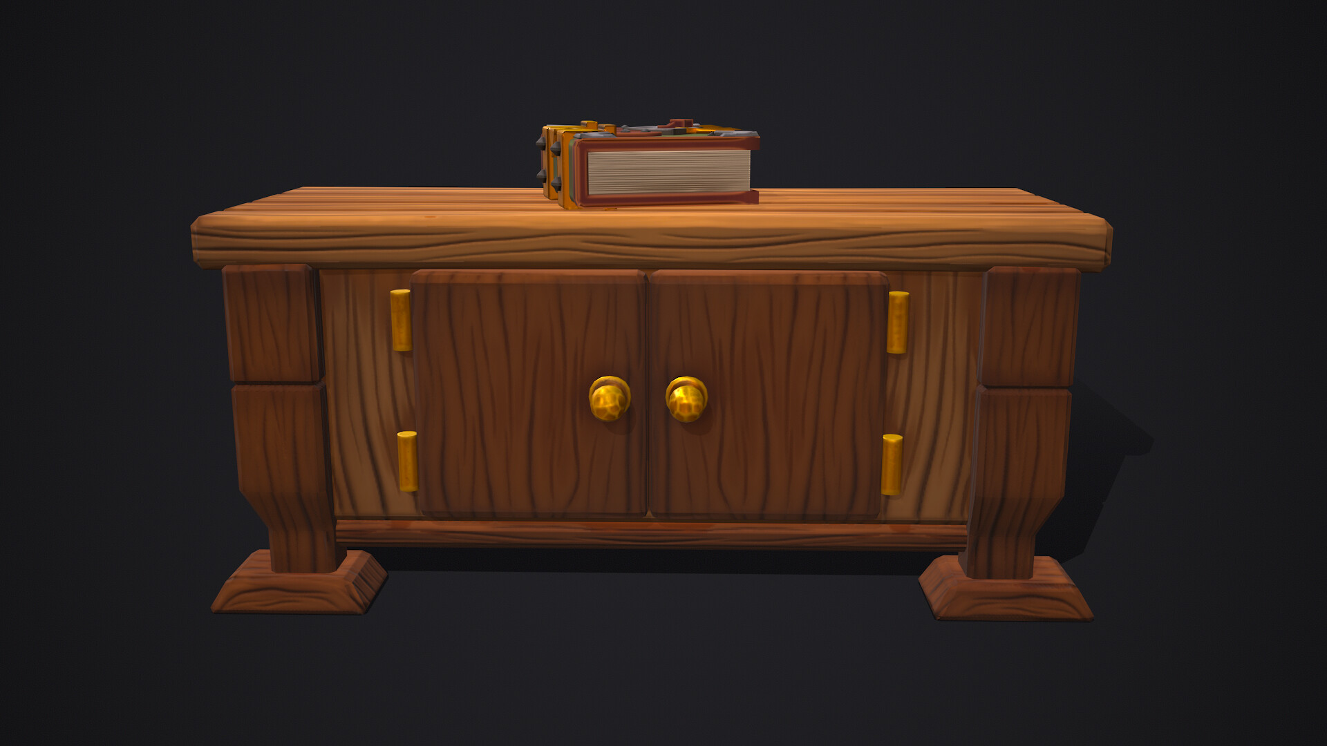 ArtStation - Stylized Table With Magic Book