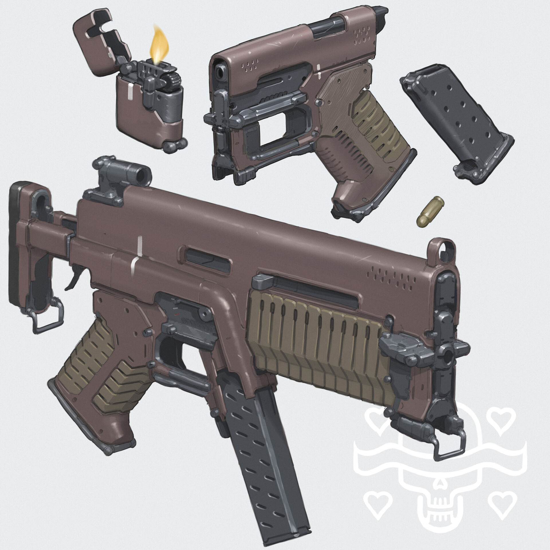 Till Freitag - Gun sketches