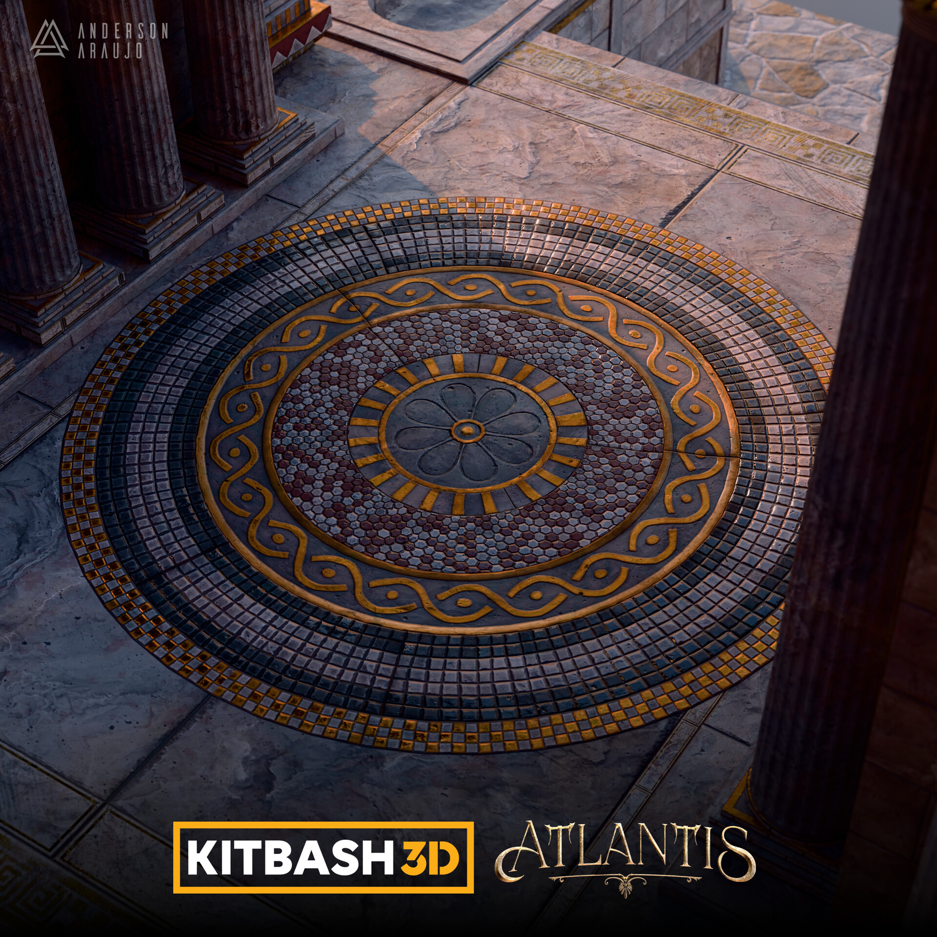 ArtStation - Kitbash 3D - Triumphal Arch - Atlantis