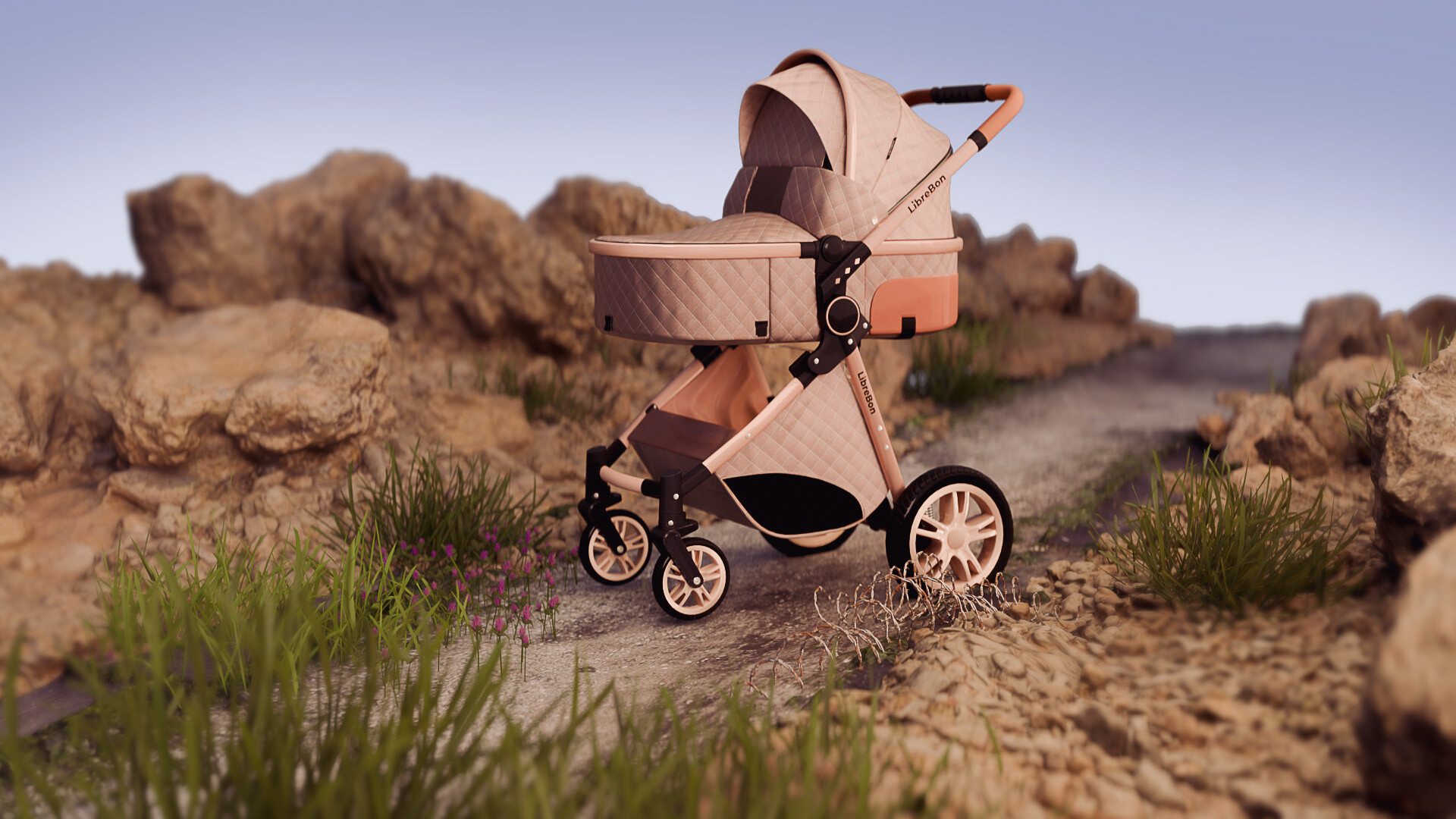 ArtStation - Baby stroller