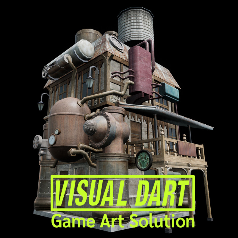 ArtStation - 3D Environment modeling - real - old buildings