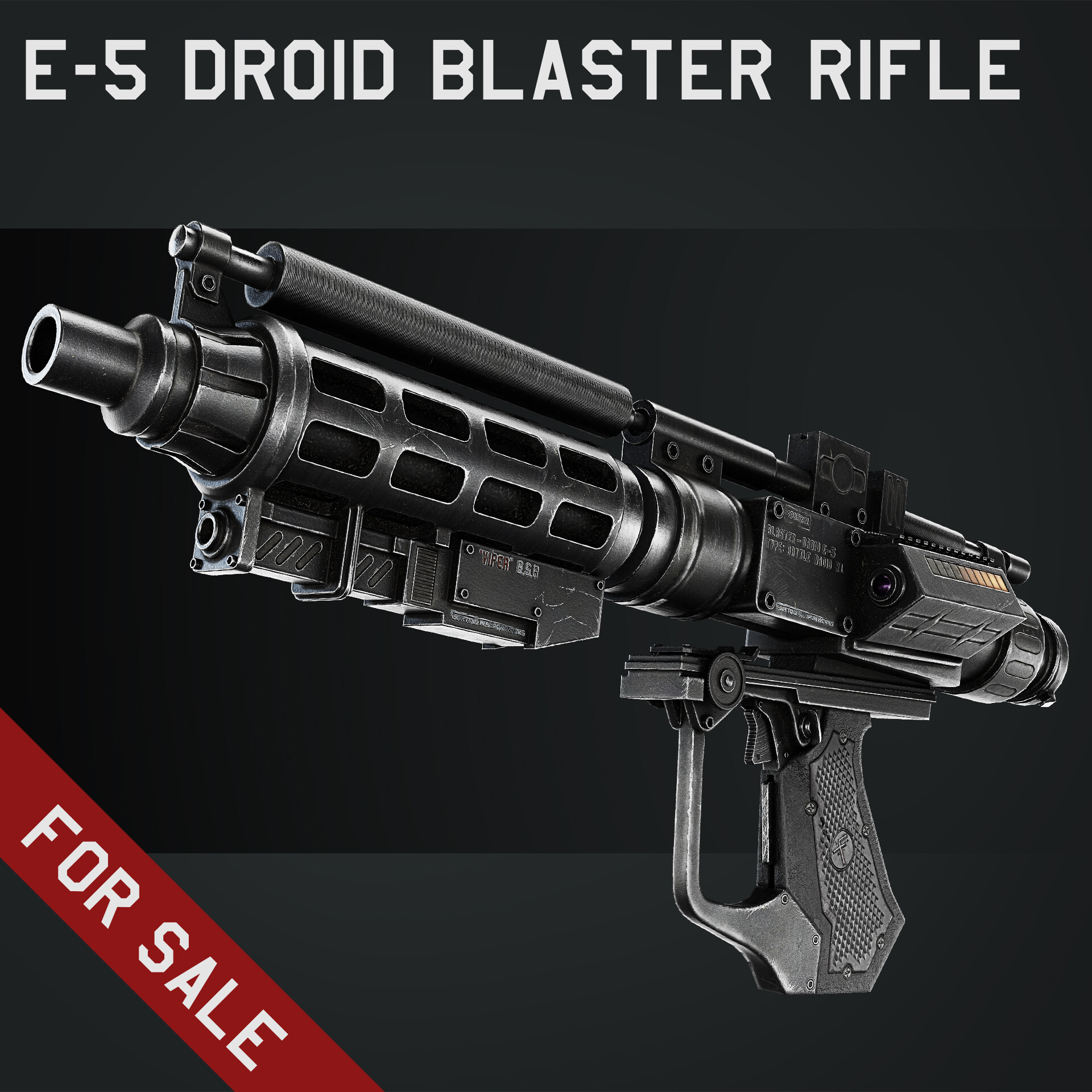 Alexander Galevskyi - Art Lead Portfolio - E-5 Star Wars Droid Blaster ...