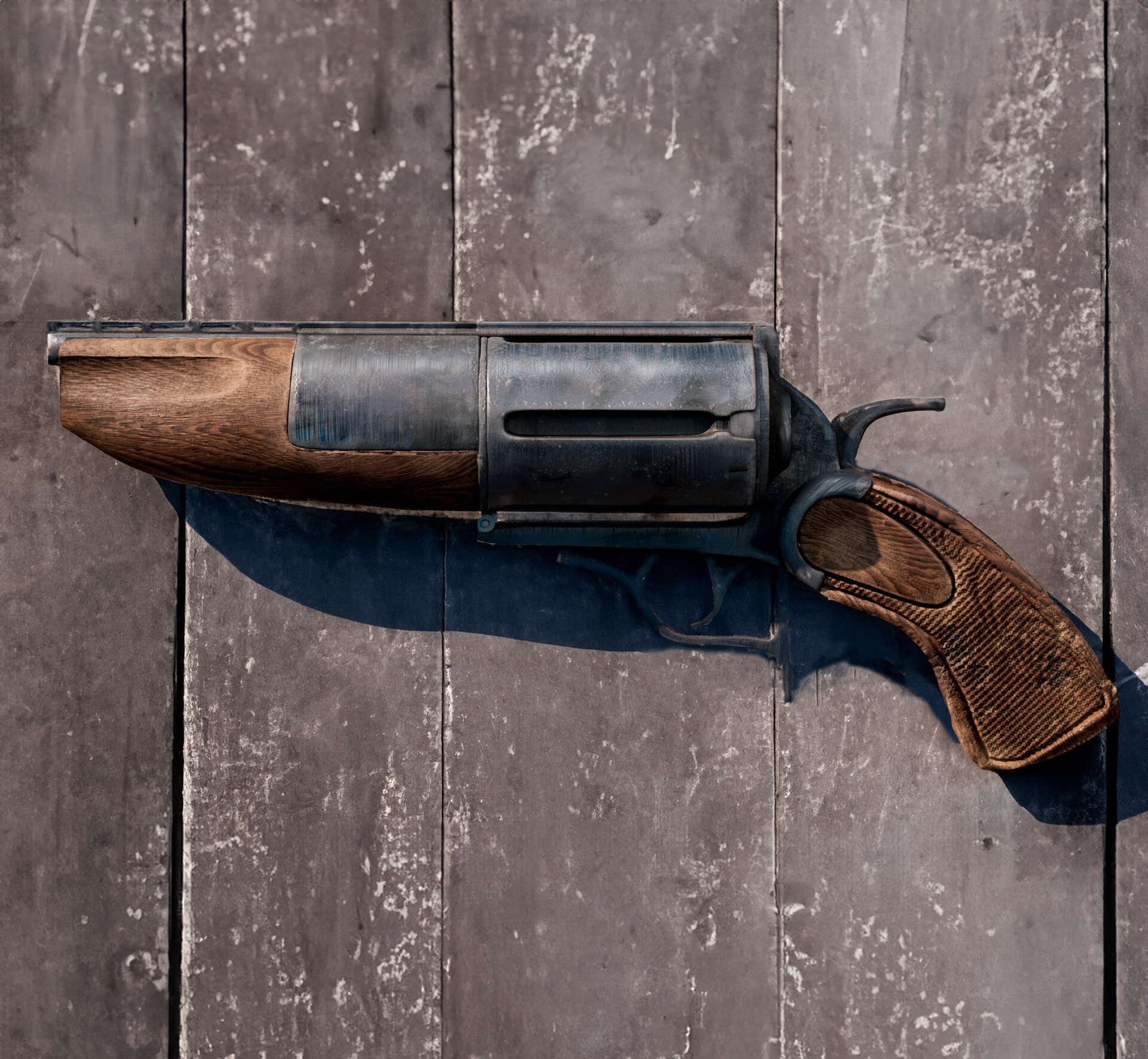 ArtStation - Mts 255 Shorty - Custom Revolver