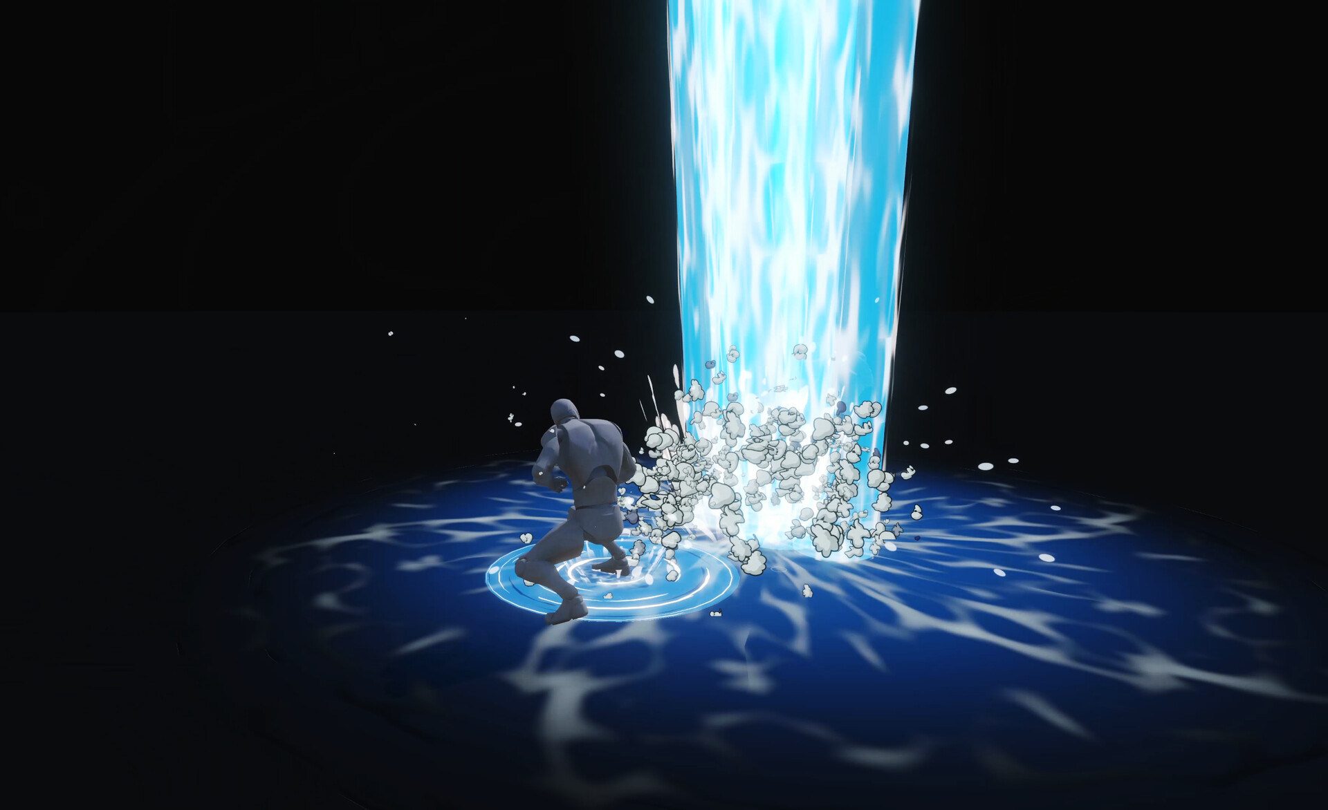 ArtStation - Game VFX Effect : Demon Slayer Water Breathing Fighting Style