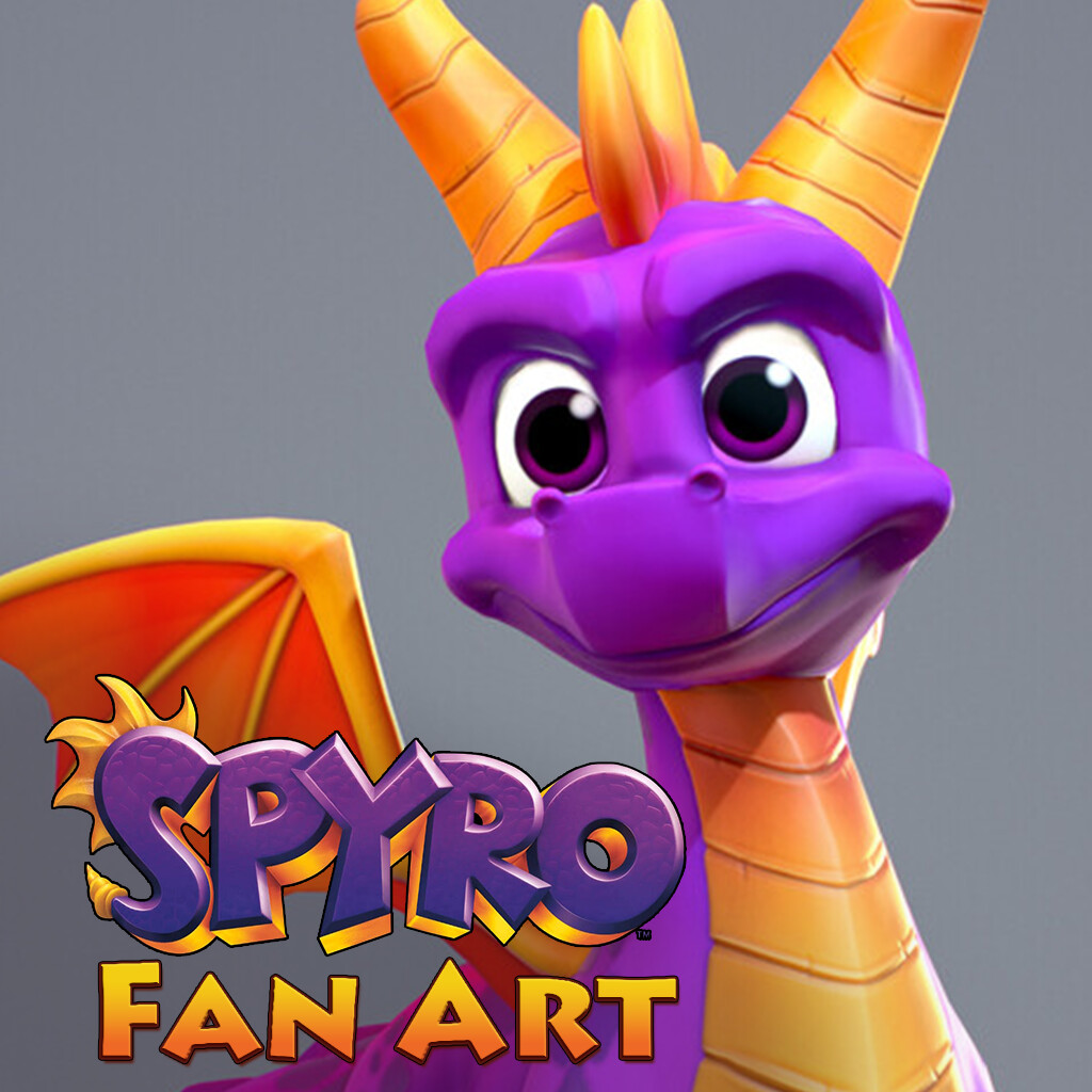 ArtStation - Spyro the Dragon (Fan Art)