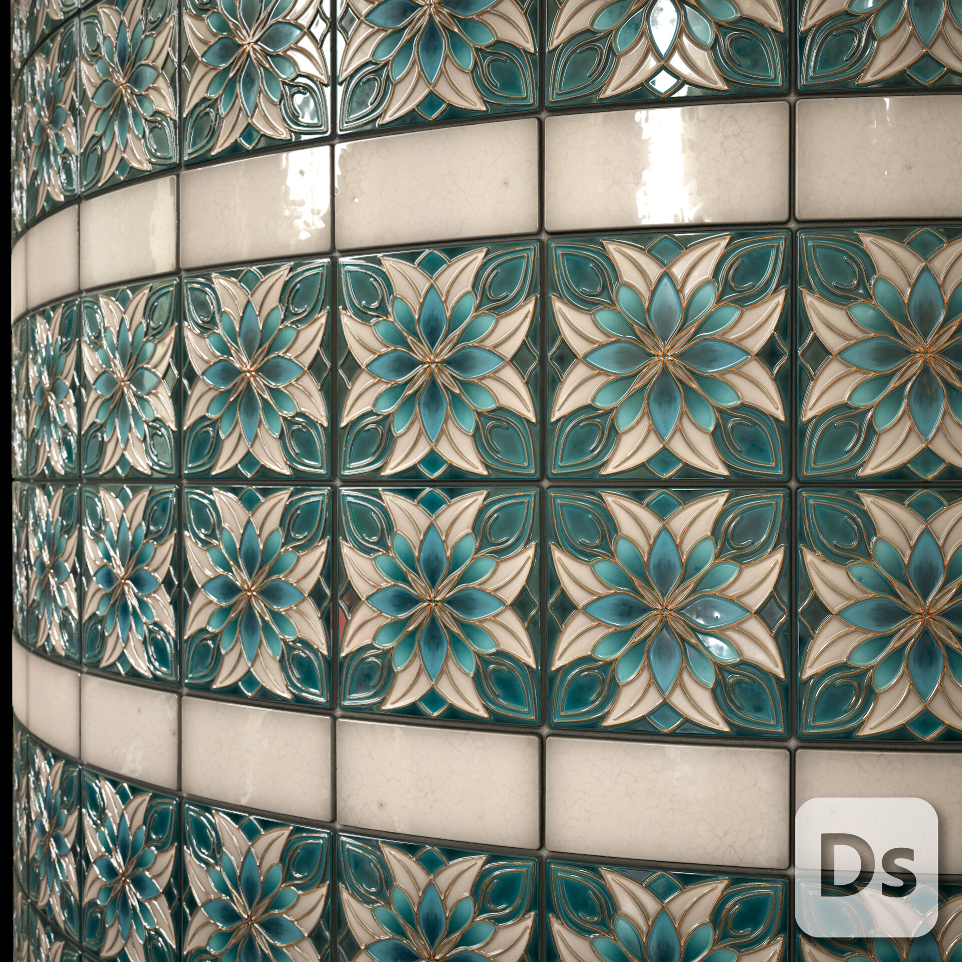 ArtStation - Ceramic Tiles - Substance Designer