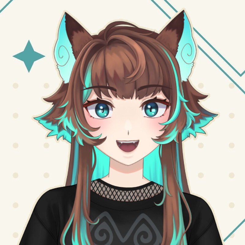 ArtStation - Vtuber Model Art and Rigging • Vyk