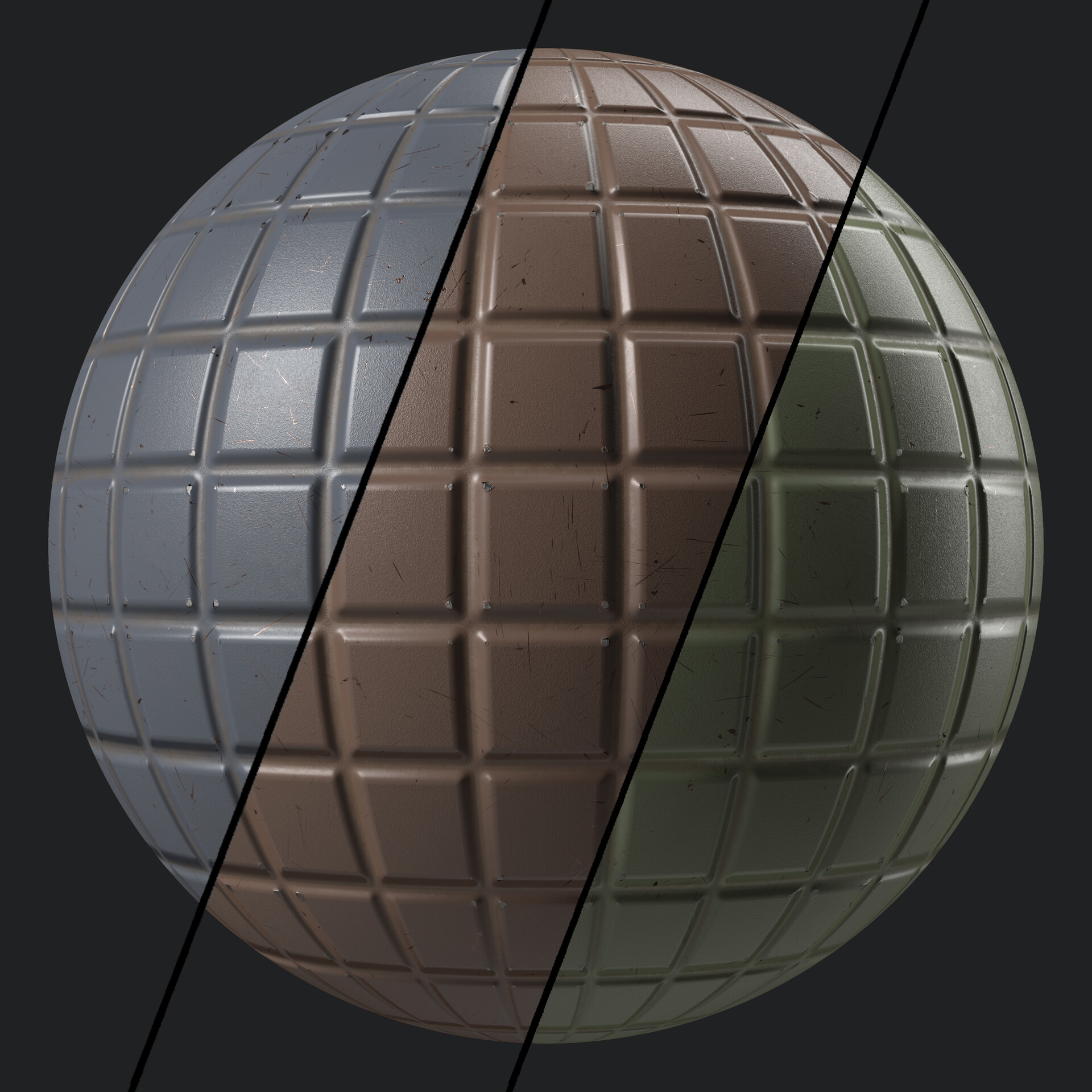 ArtStation - Metal Materials 74- Metal panels By Painting | Sbsar Pbr ...