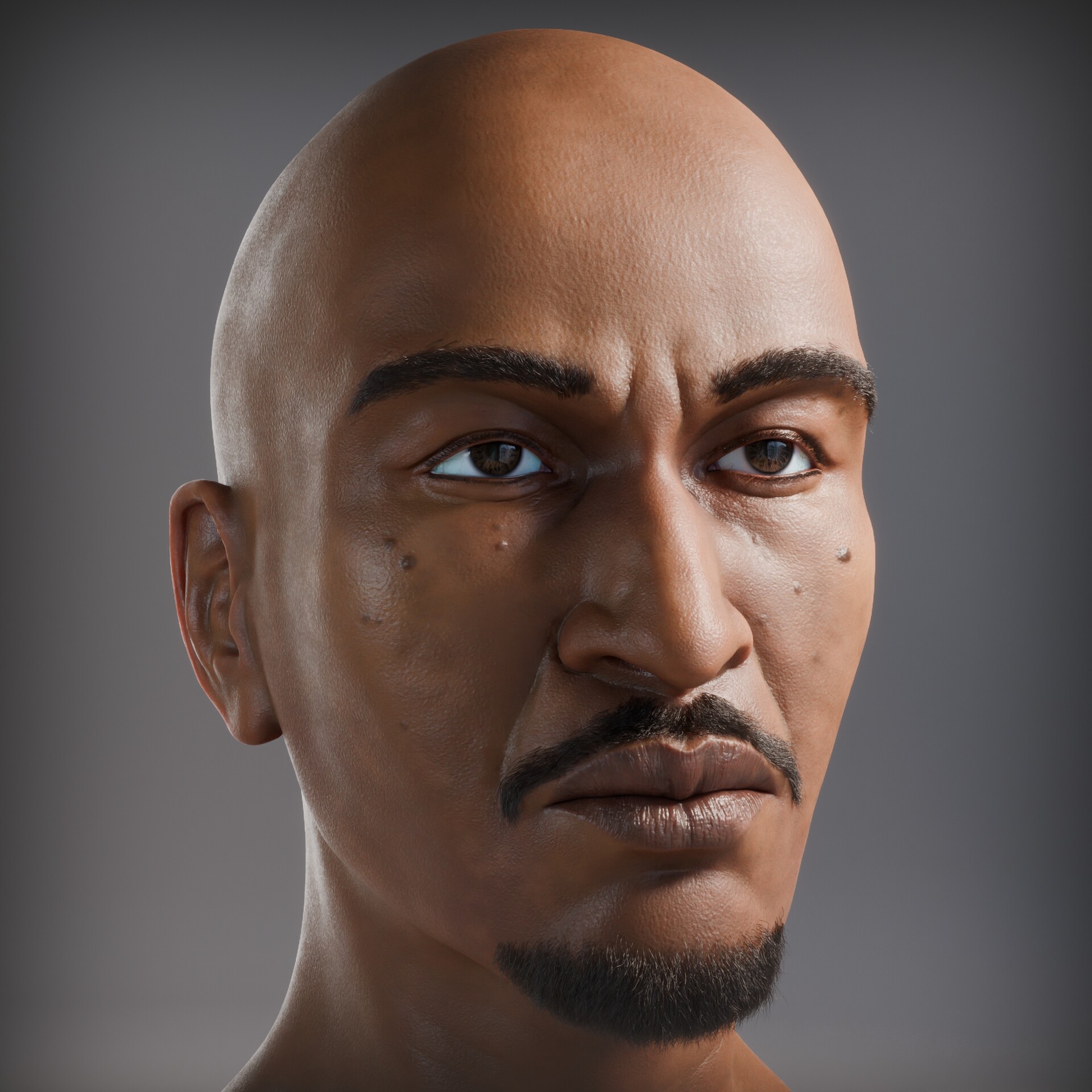 ArtStation - The Microphone Fiend - animated 3D portrait