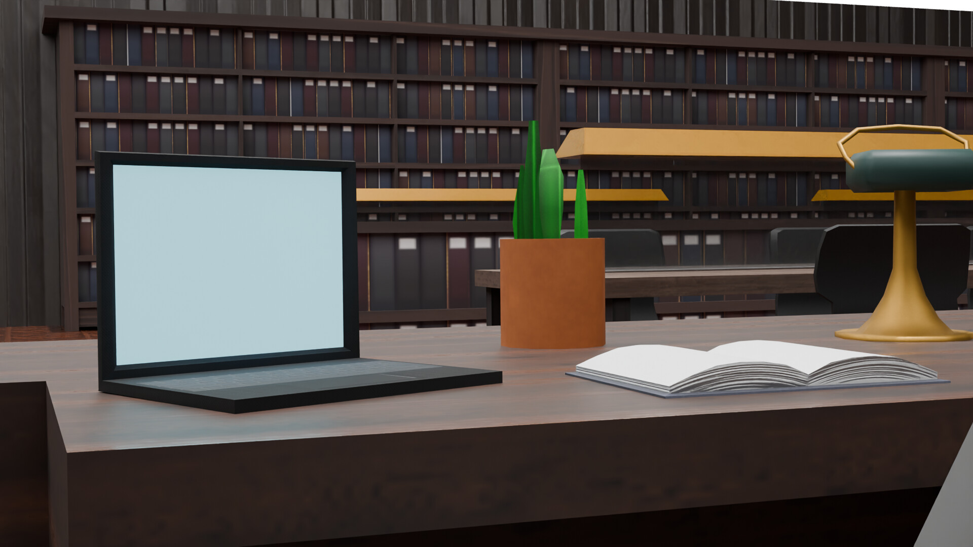 ArtStation - 3D Library Low Poly for Low Graphics