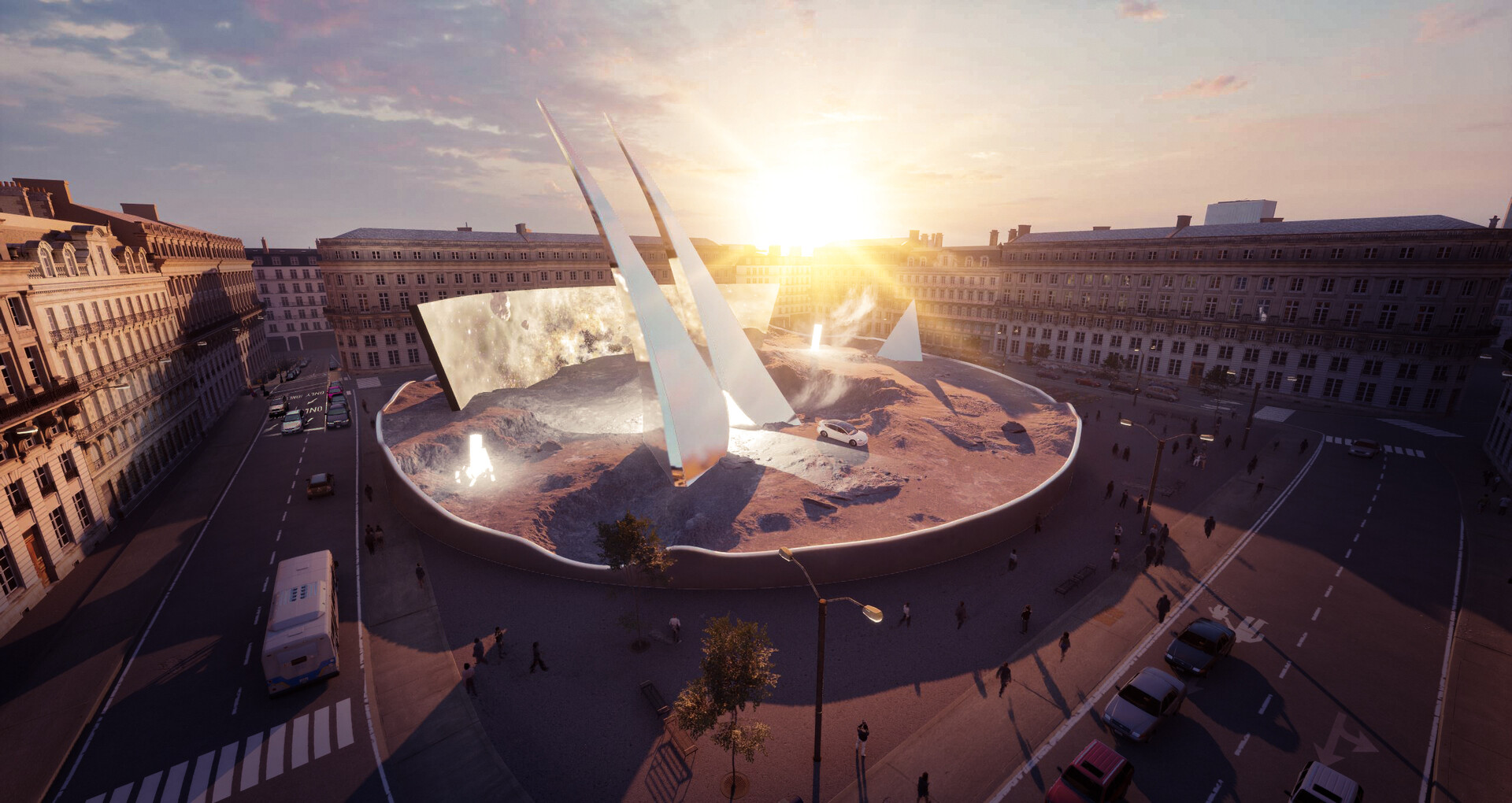 ArtStation - Tesla on the moon - UNREAL ENGINE 5