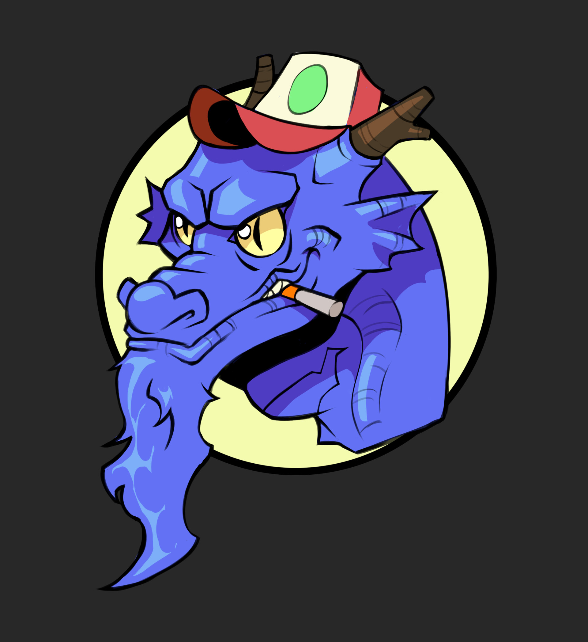 ArtStation - SMOKING DRAGON