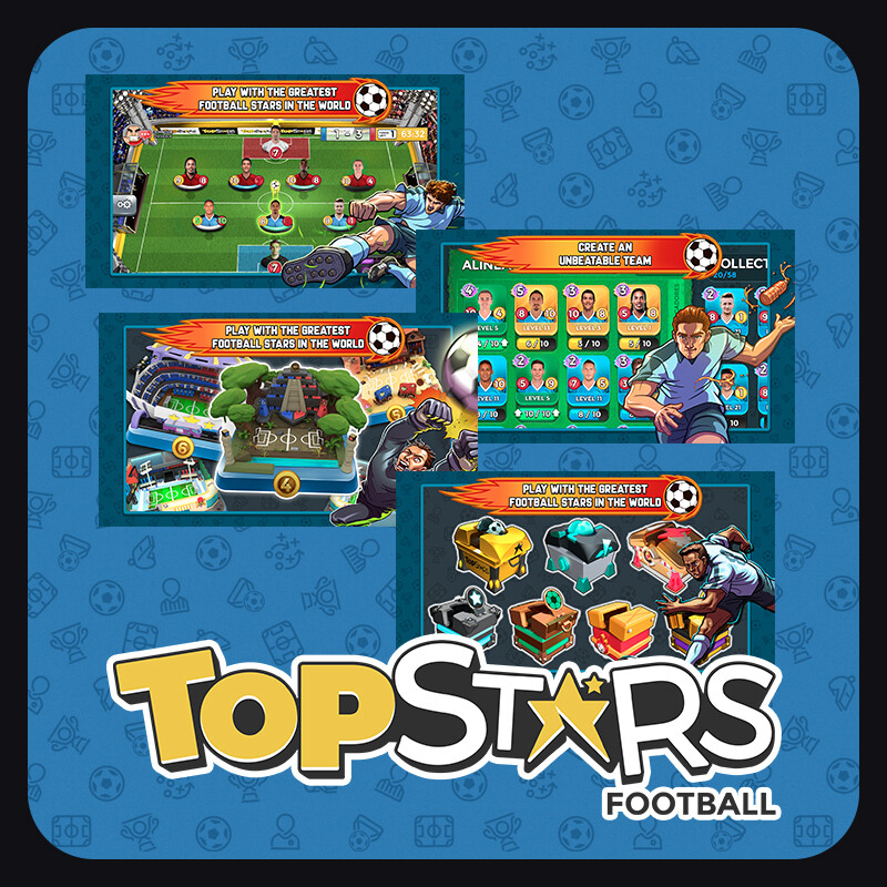 ArtStation - Top Stars Football ~ New icon and promotional pieces