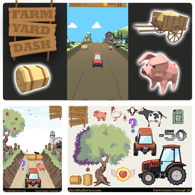 ArtStation - "Farmyard Dash" (Uni Group Project)