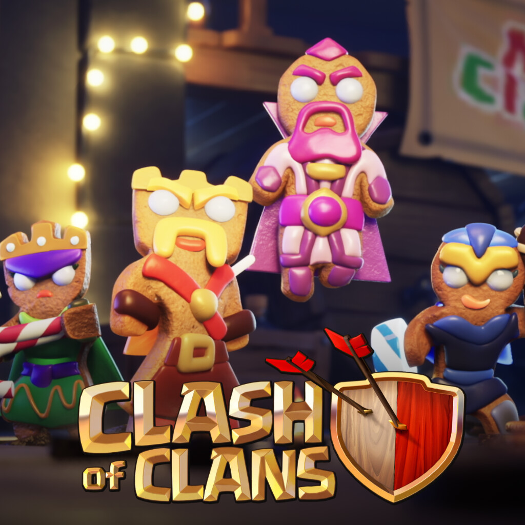 Surface Digital - Clash of Clans : Gingerbread Animation