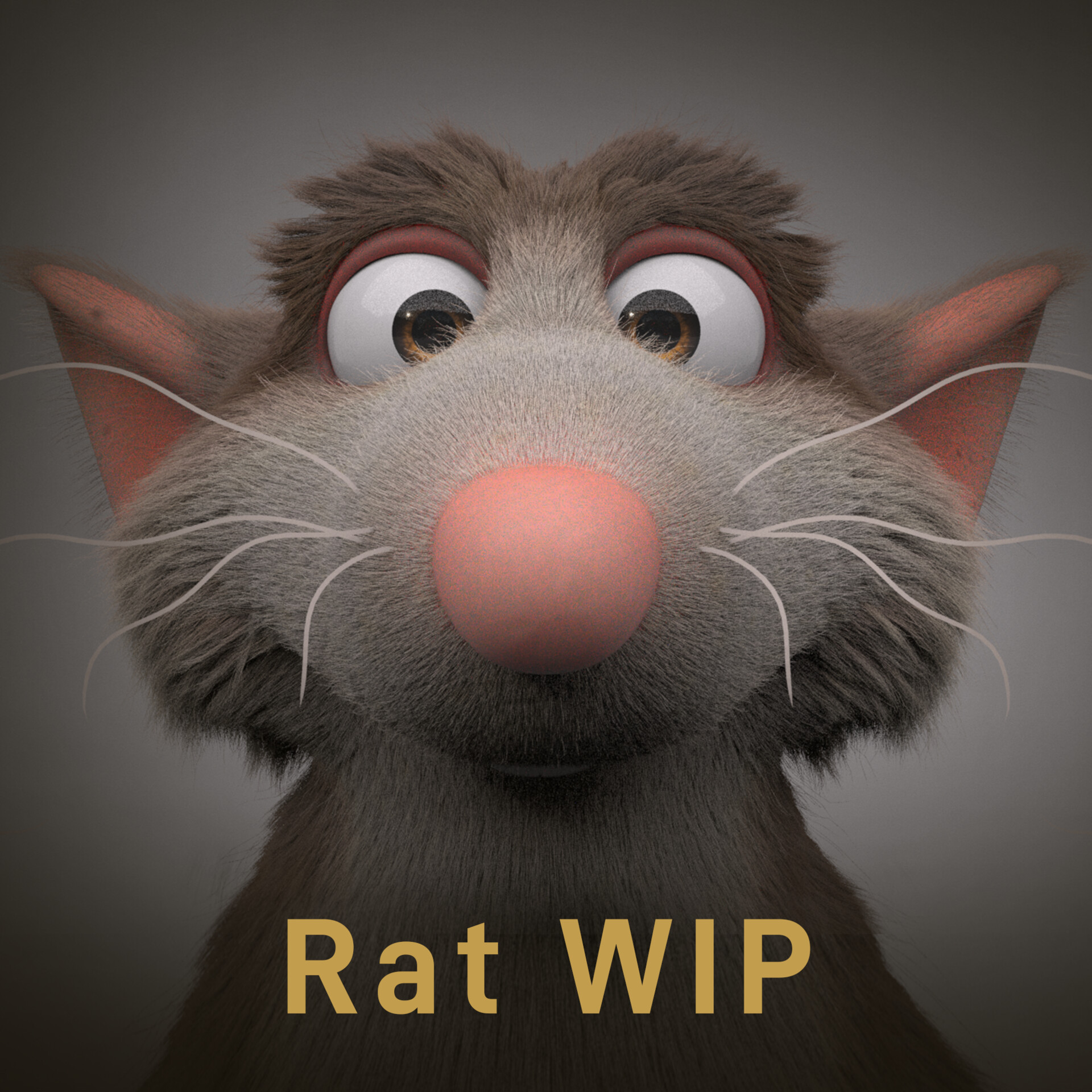 ArtStation - Stylized Rat groom WIP