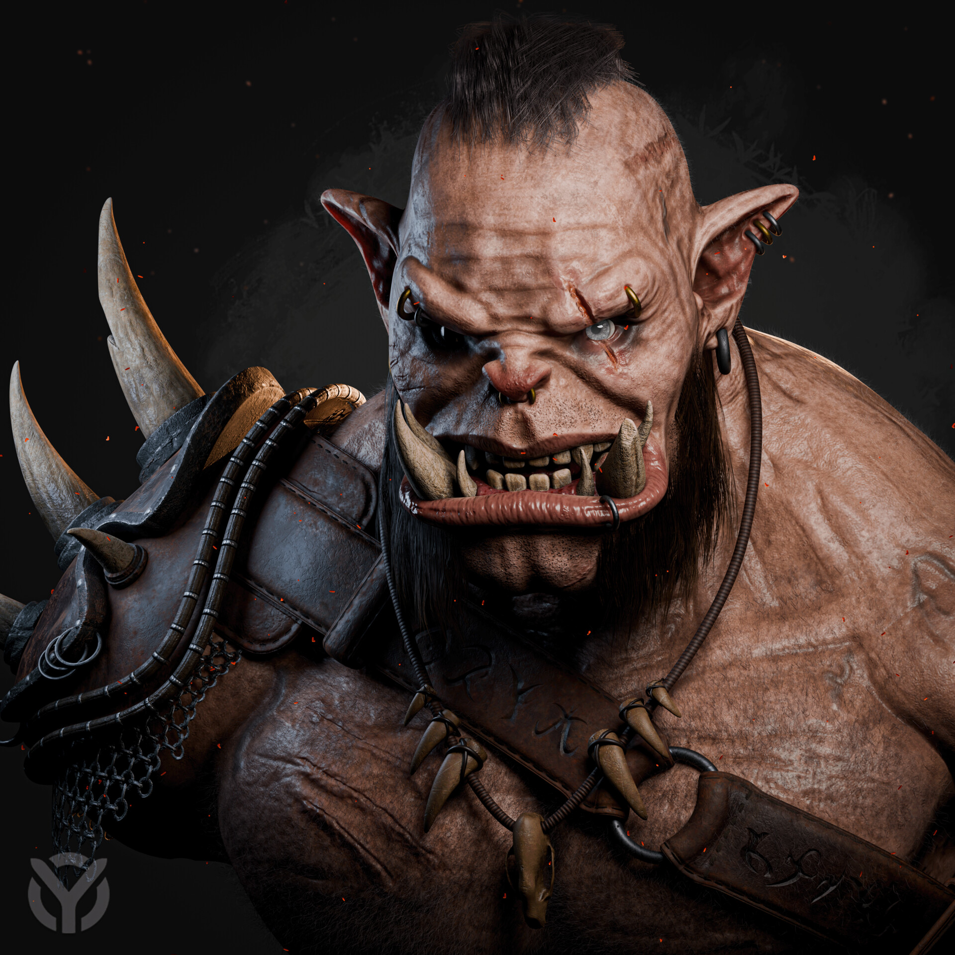 ArtStation - Orc Bust