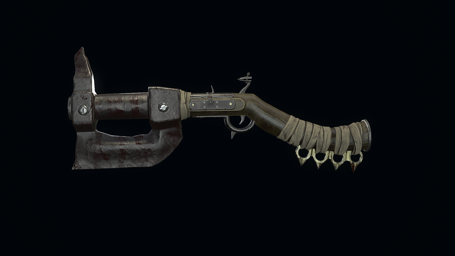 ArtStation - Bloodborne-inspired gun