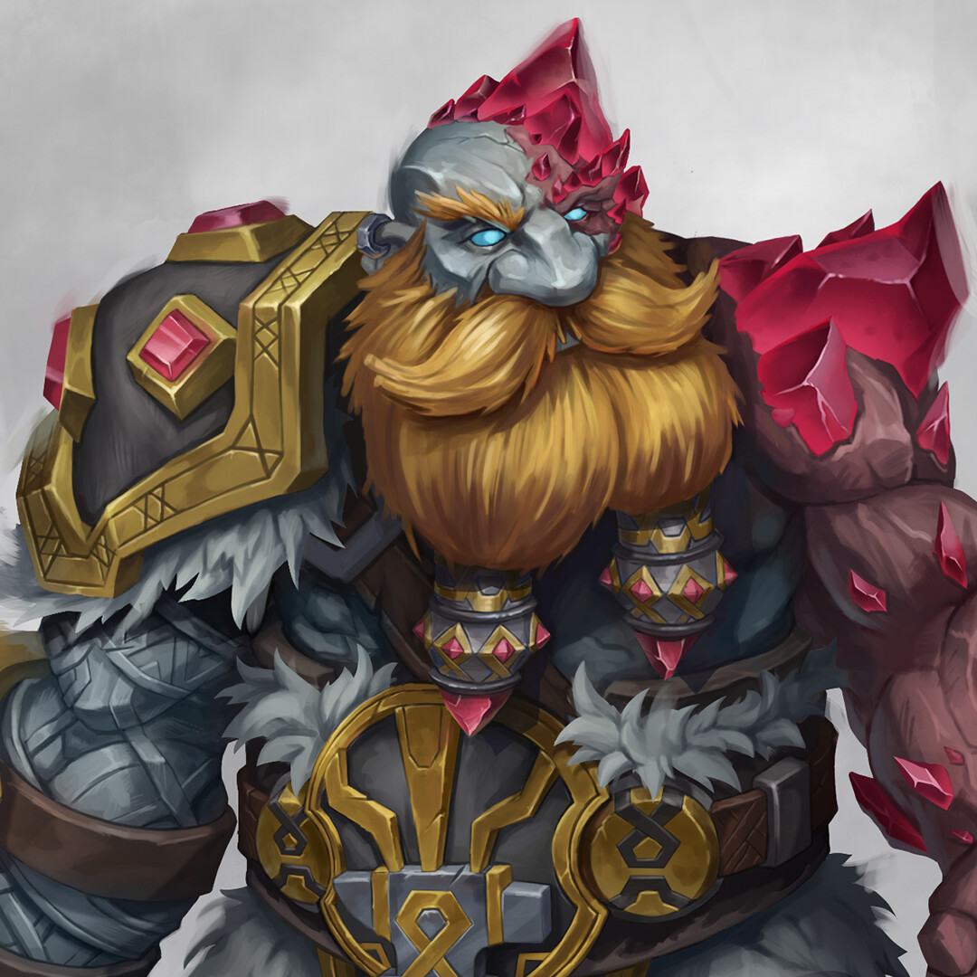 ArtStation - Dwarf-Blacksmith, Earthen - World of WarCraft FanArt