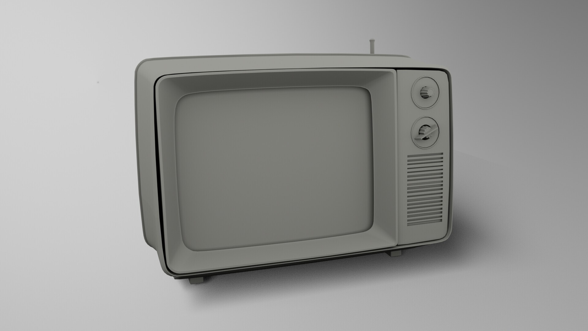 ArtStation - Old Tv Modeling Maya
