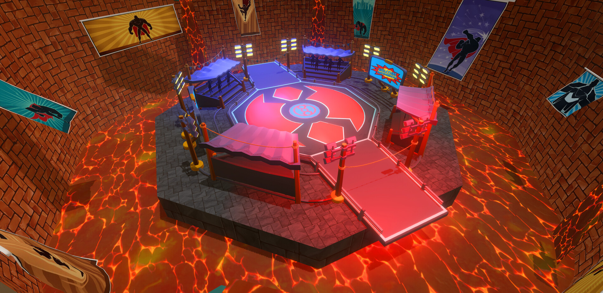 Gulsher Siddique - Stylized SuperHero Fighting Dungeoun