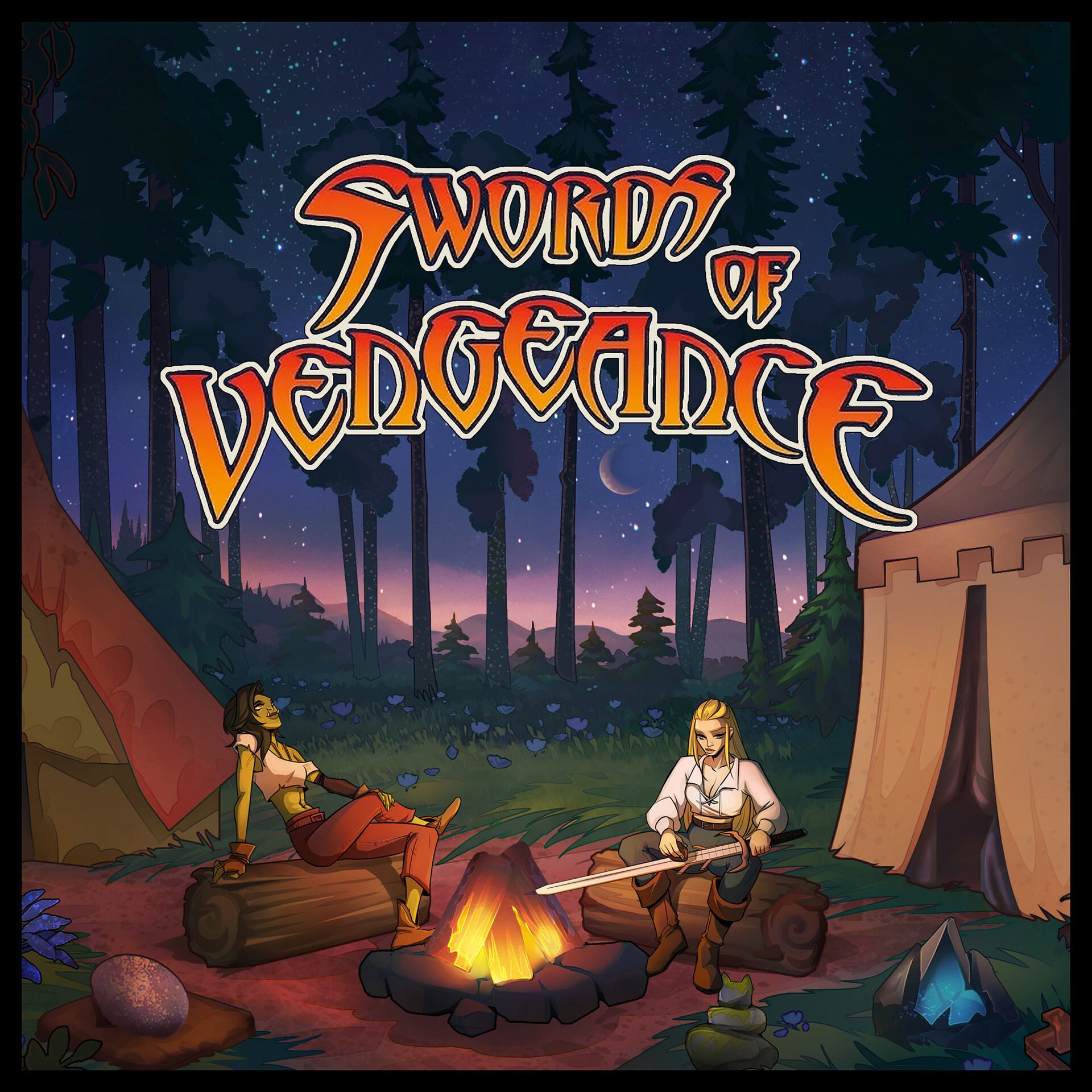 ArtStation - Swords of Vengeance - Campfire