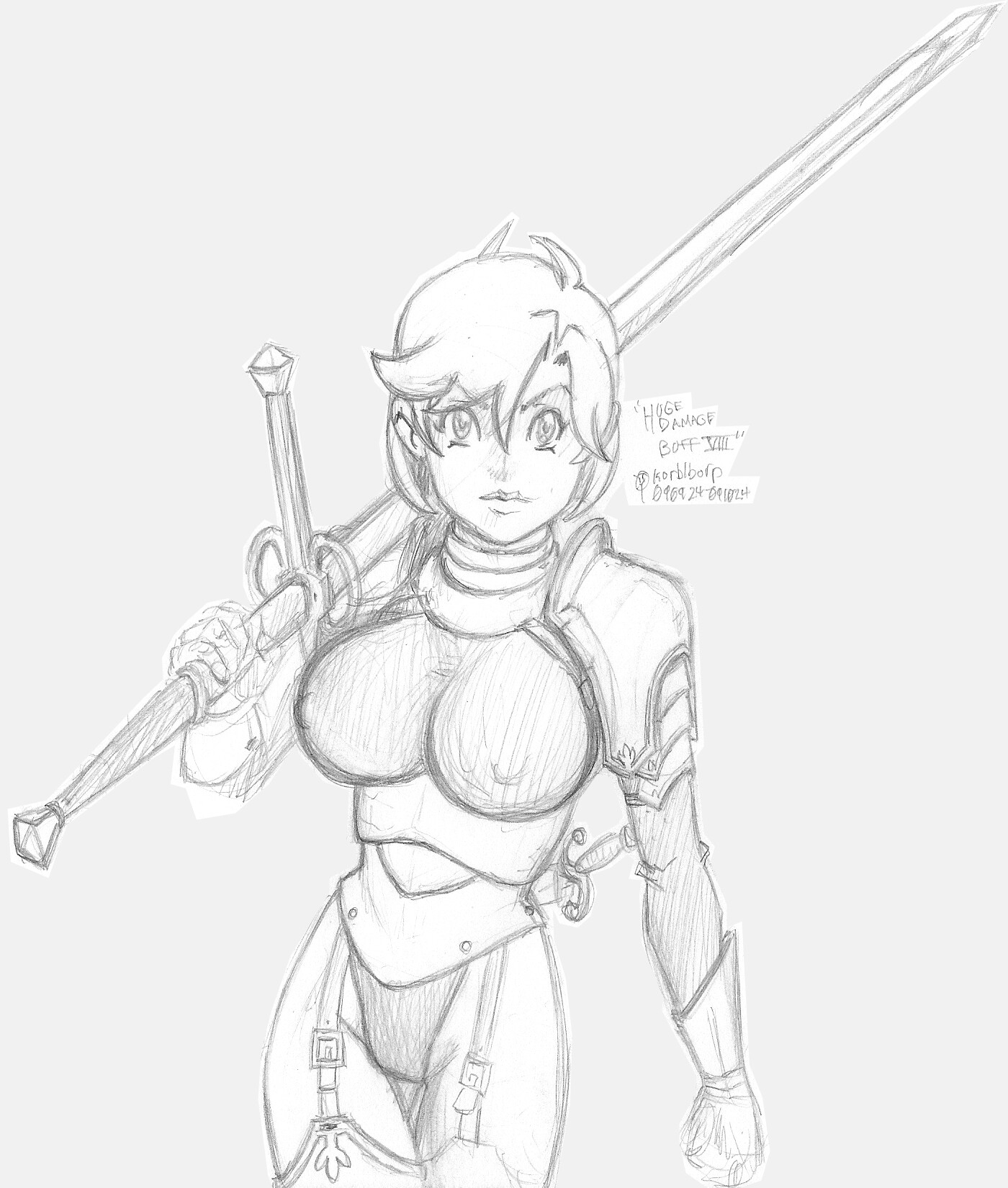 ArtStation - My Sister's Gigantic Fucking Tits Give Her A Huge Damage Buff When Wielding A ...
