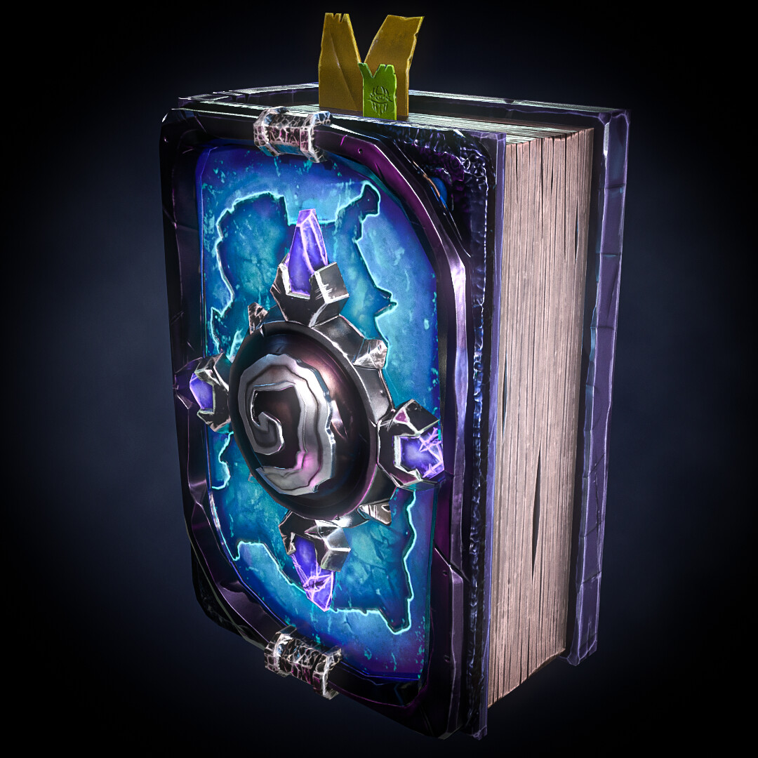 ArtStation - Stylized HearthStone book (Fan_Art)